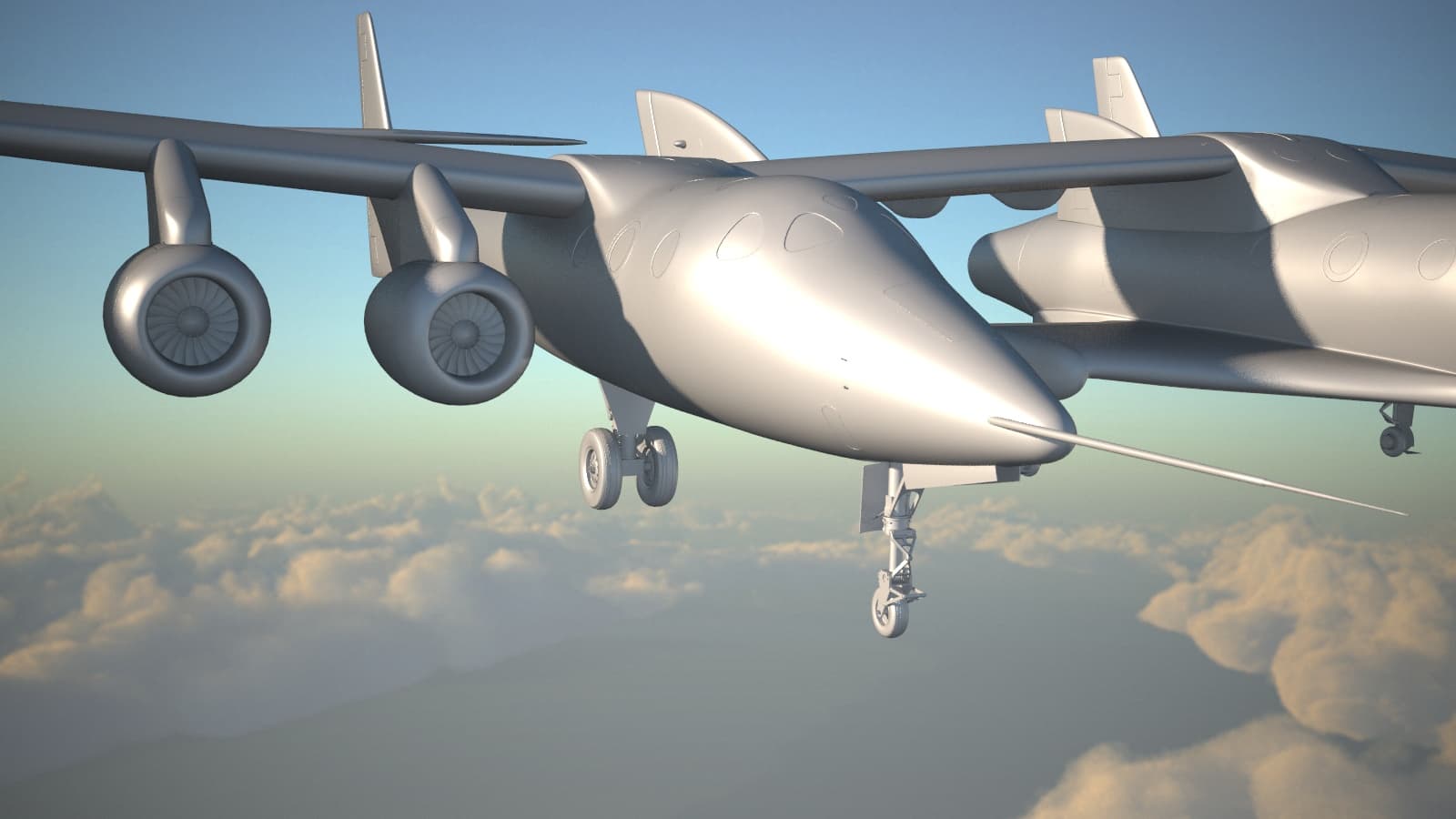 Virgin Galactic Shuttle - 3D Model by SQUIR