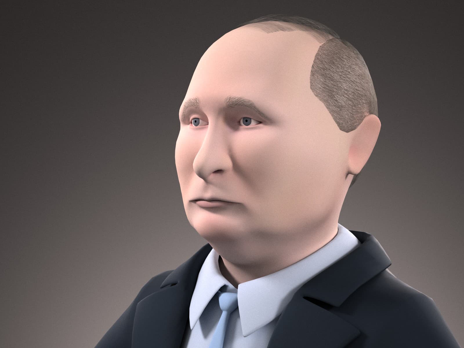 Vladimir Putin (cartoon) - 3D Model by SQUIR