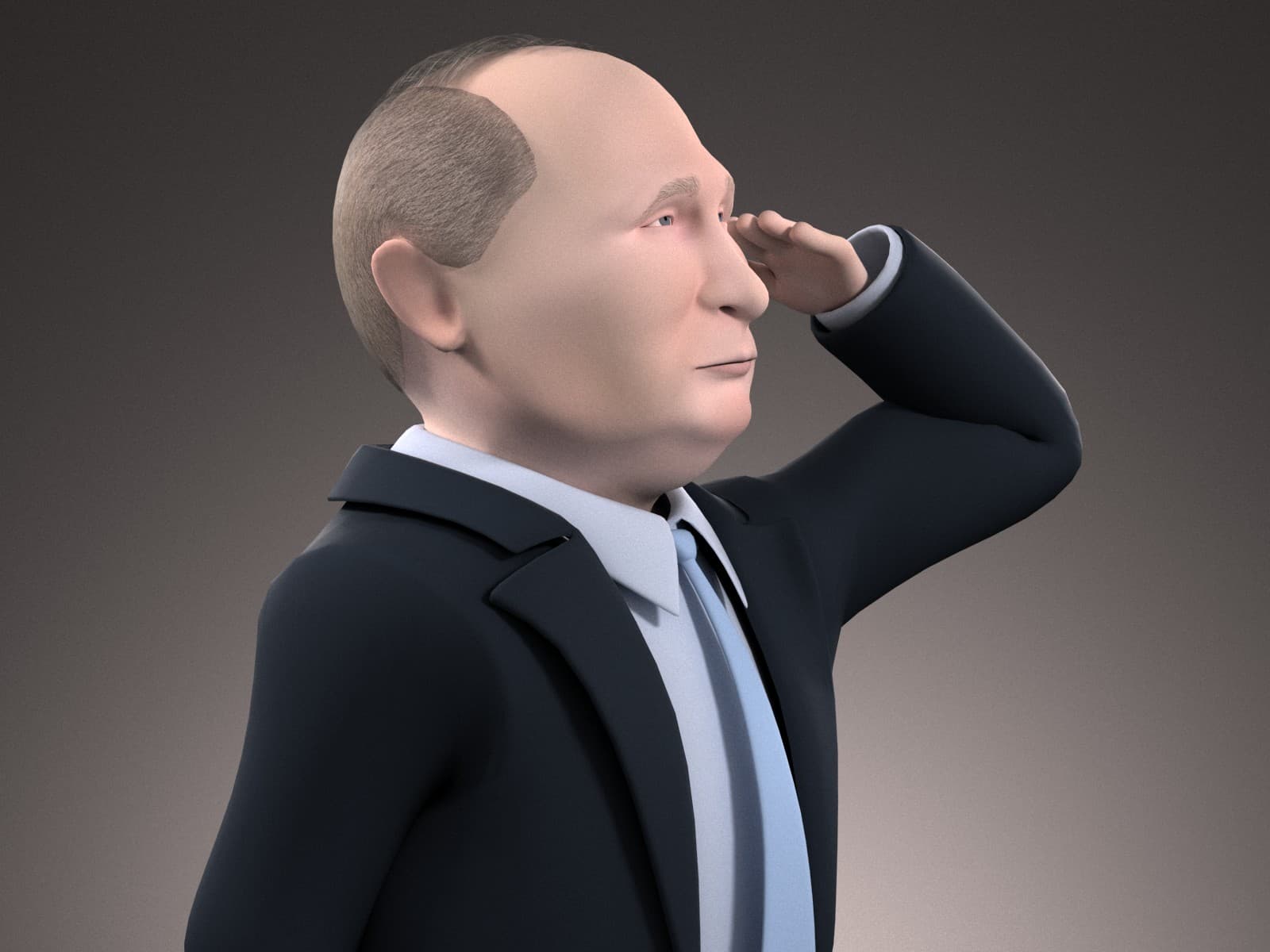 Vladimir Putin (cartoon) - 3D Model by SQUIR