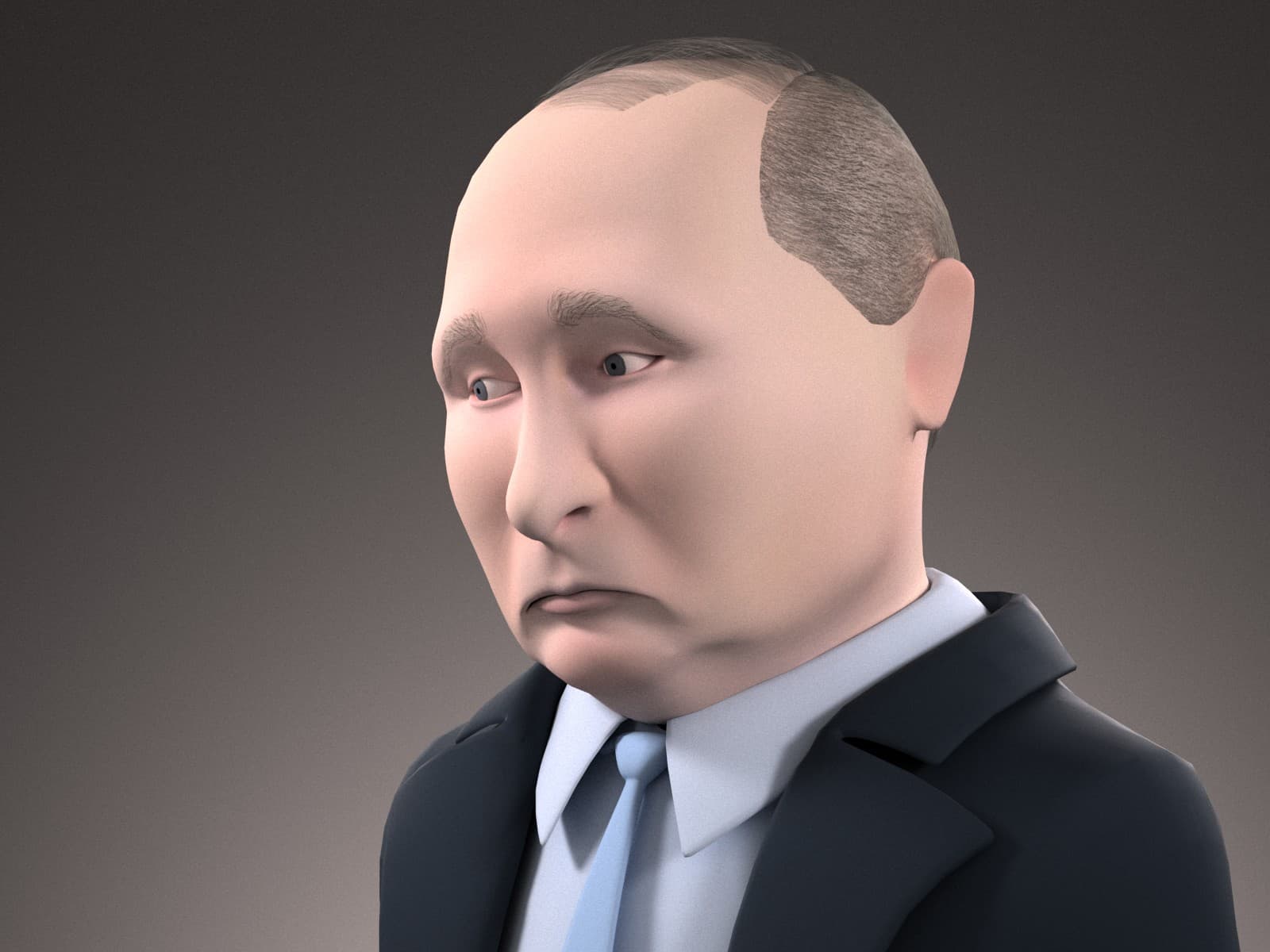 Vladimir Putin (cartoon) - 3D Model by SQUIR