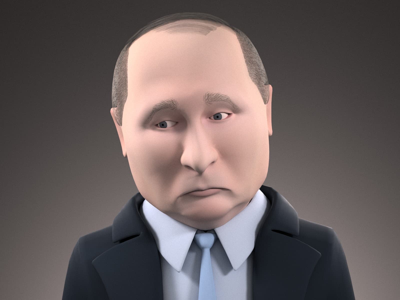 Vladimir Putin (cartoon) - 3D Model by SQUIR