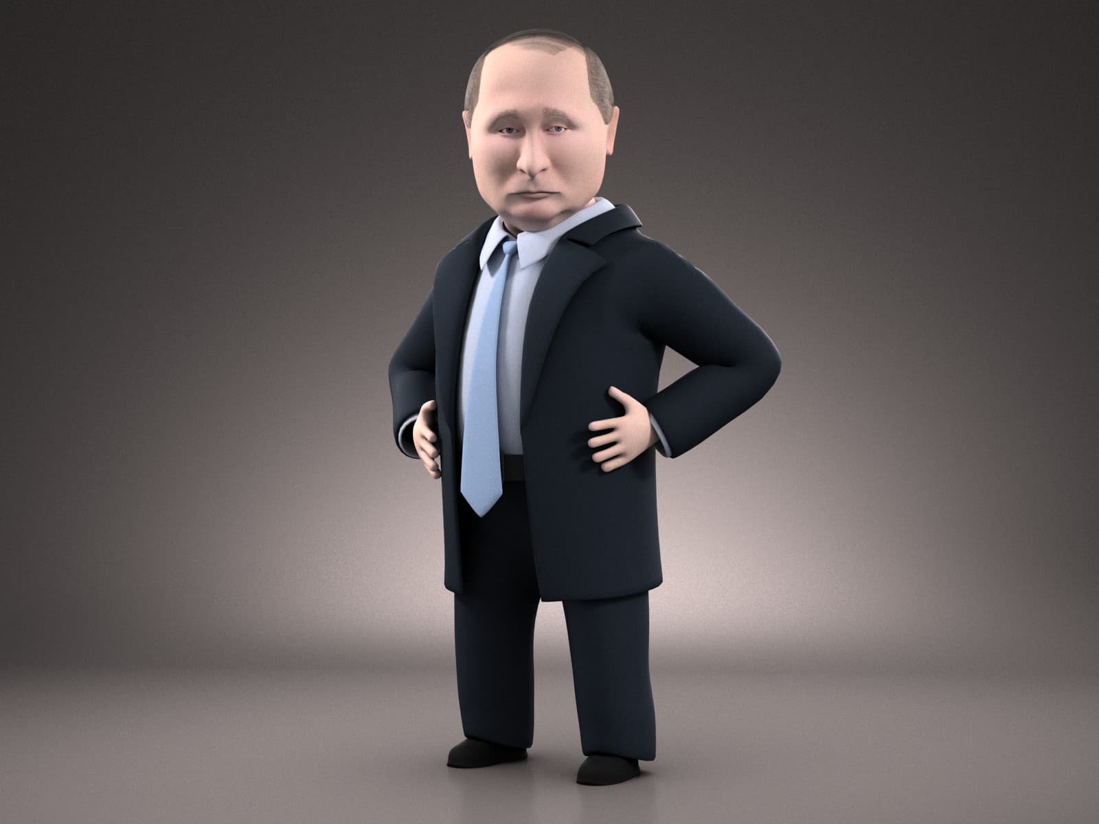Vladimir Putin (cartoon) - 3D Model by SQUIR