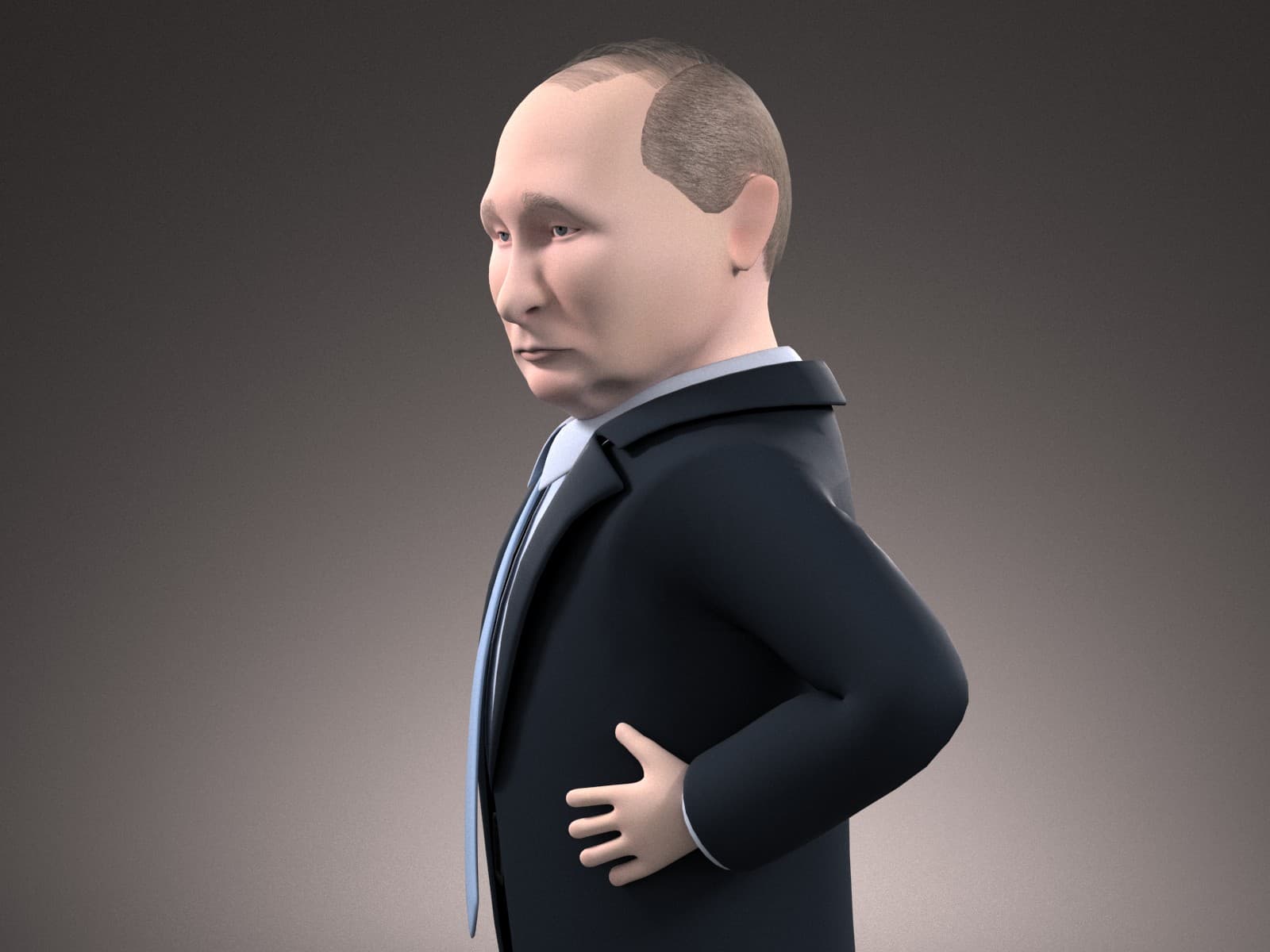 Vladimir Putin (cartoon) - 3D Model by SQUIR