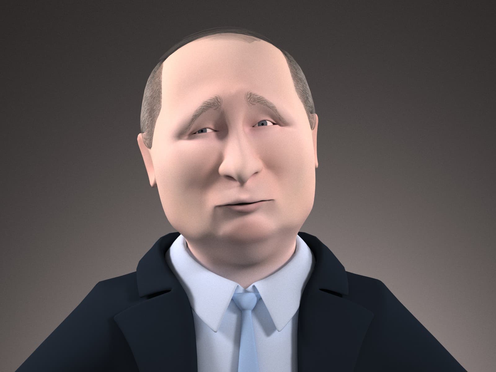 Vladimir Putin (cartoon) - 3D Model by SQUIR