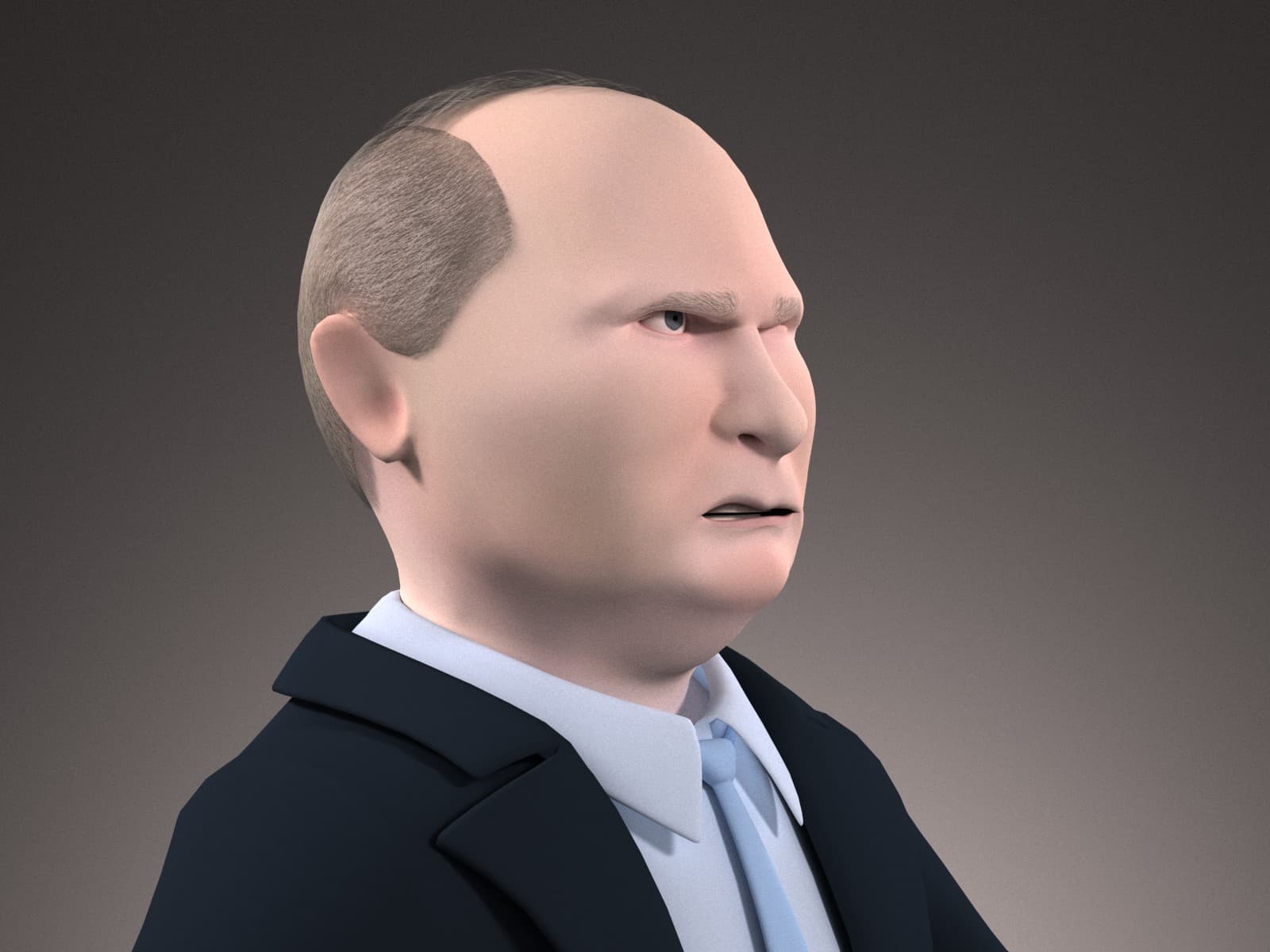 Vladimir Putin (cartoon) - 3D Model by SQUIR