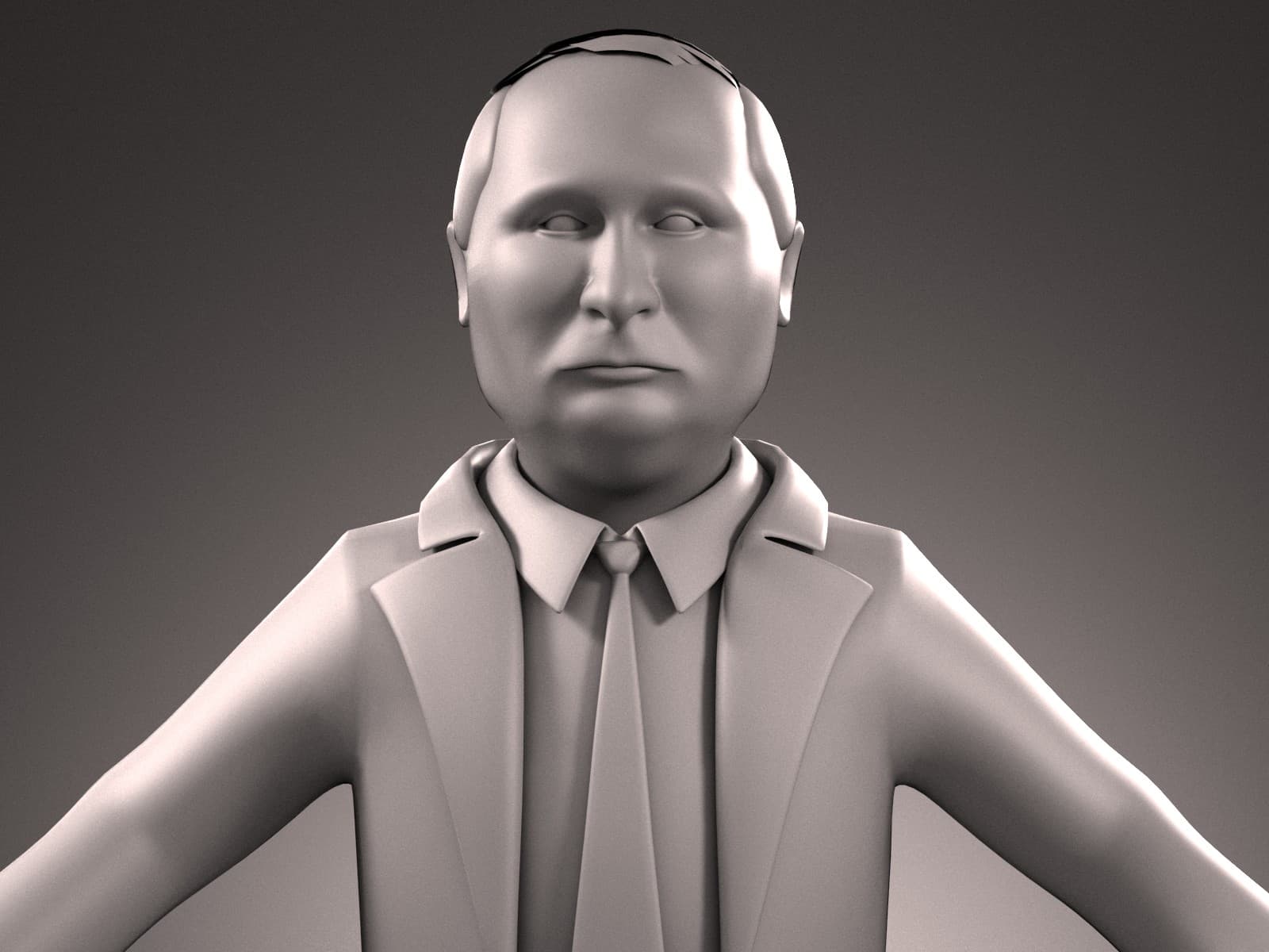 Vladimir Putin (cartoon) - 3D Model by SQUIR
