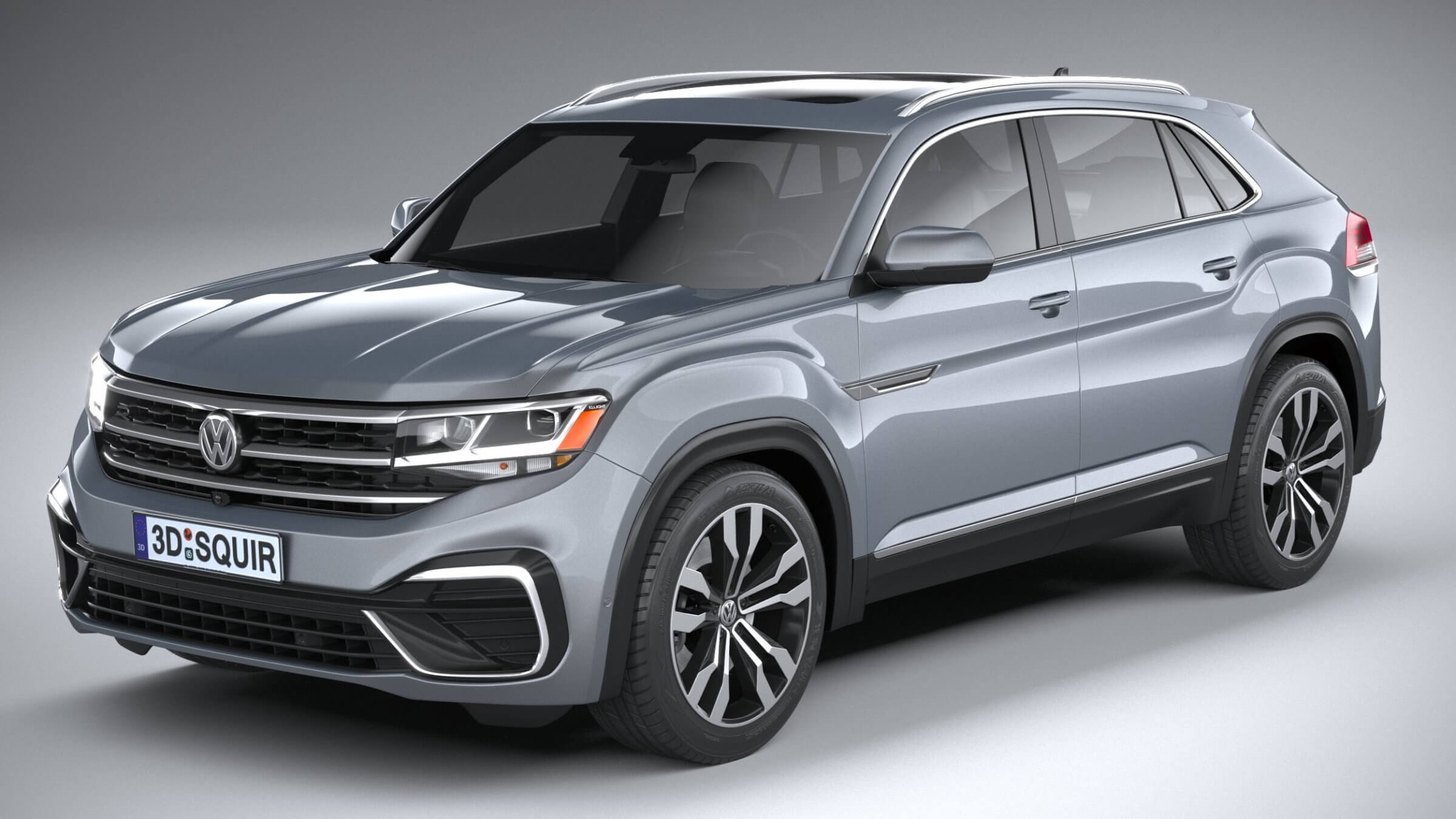 Volkswagen Atlas Cross Sport R-Line 2021 3D Model by SQUIR