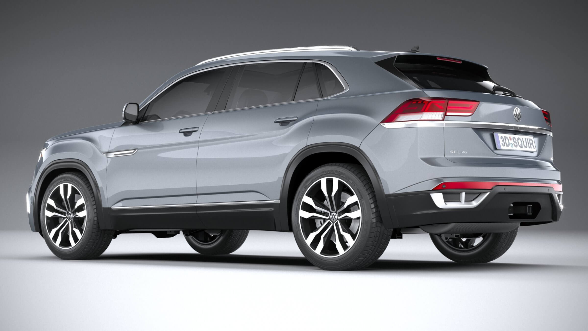 Volkswagen Atlas Cross Sport R-Line 2021 3D Model by SQUIR