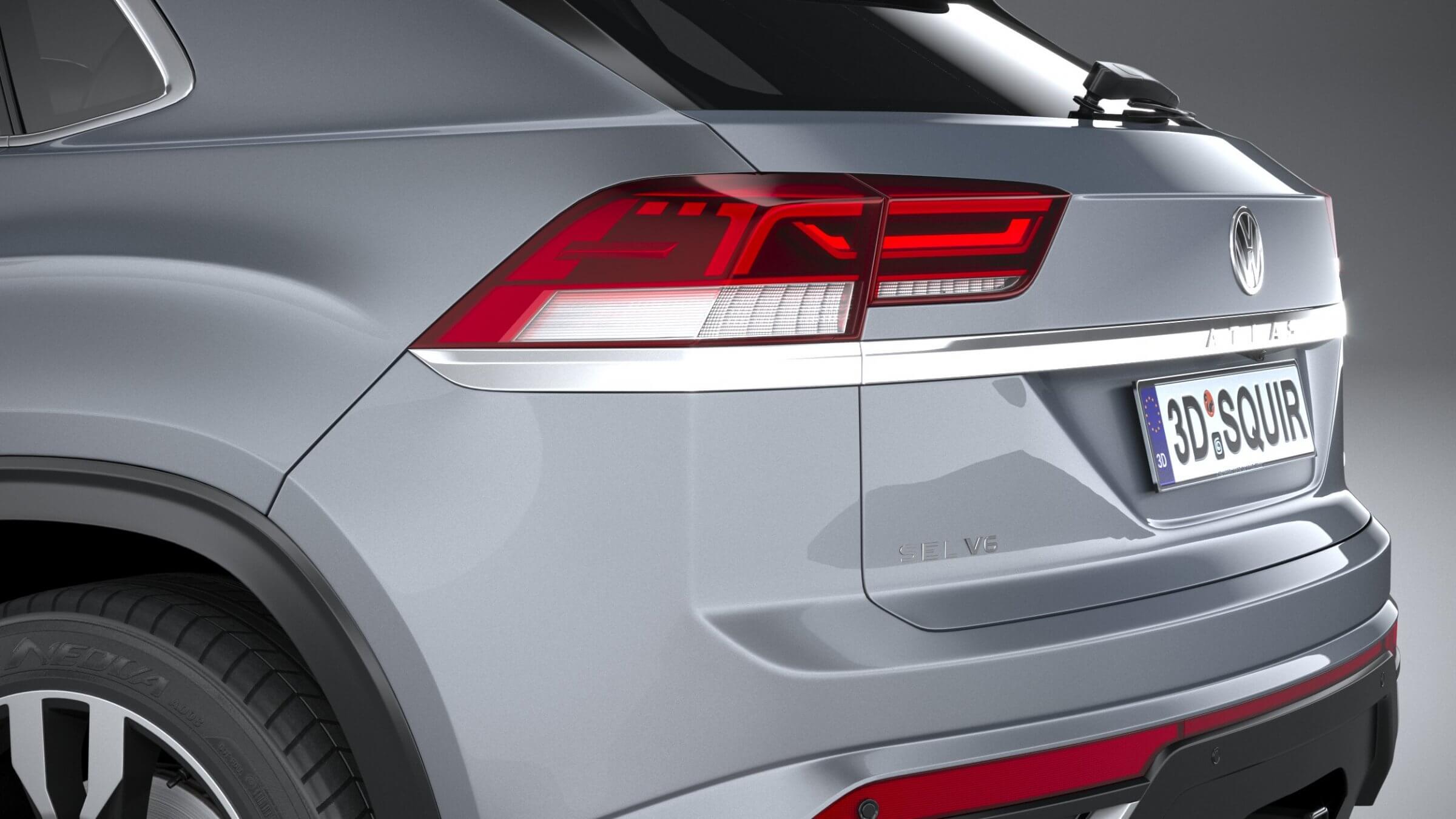 Volkswagen Atlas Cross Sport R-Line 2021 3D Model by SQUIR