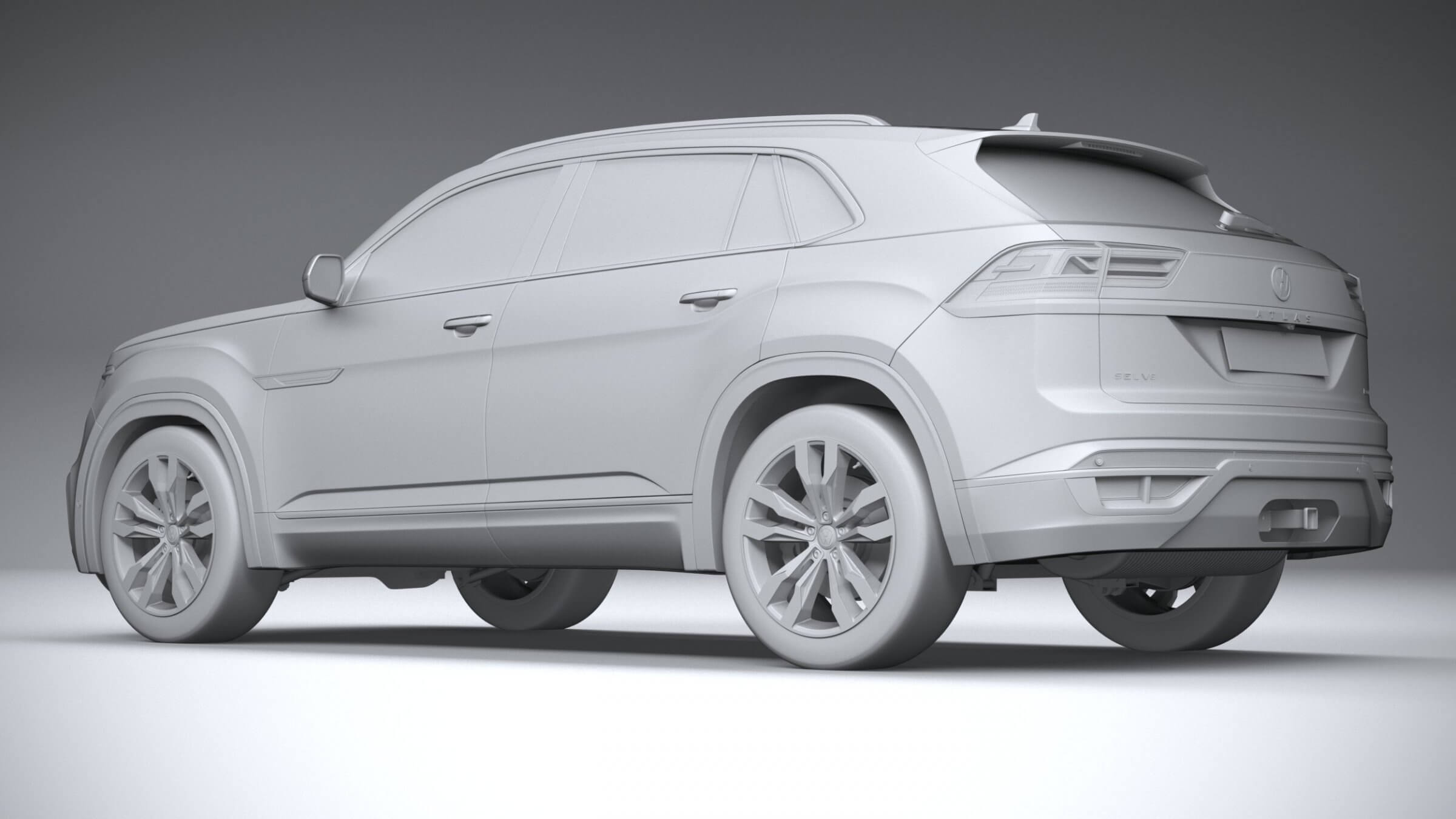 Volkswagen Atlas Cross Sport R-Line 2021 3D Model by SQUIR