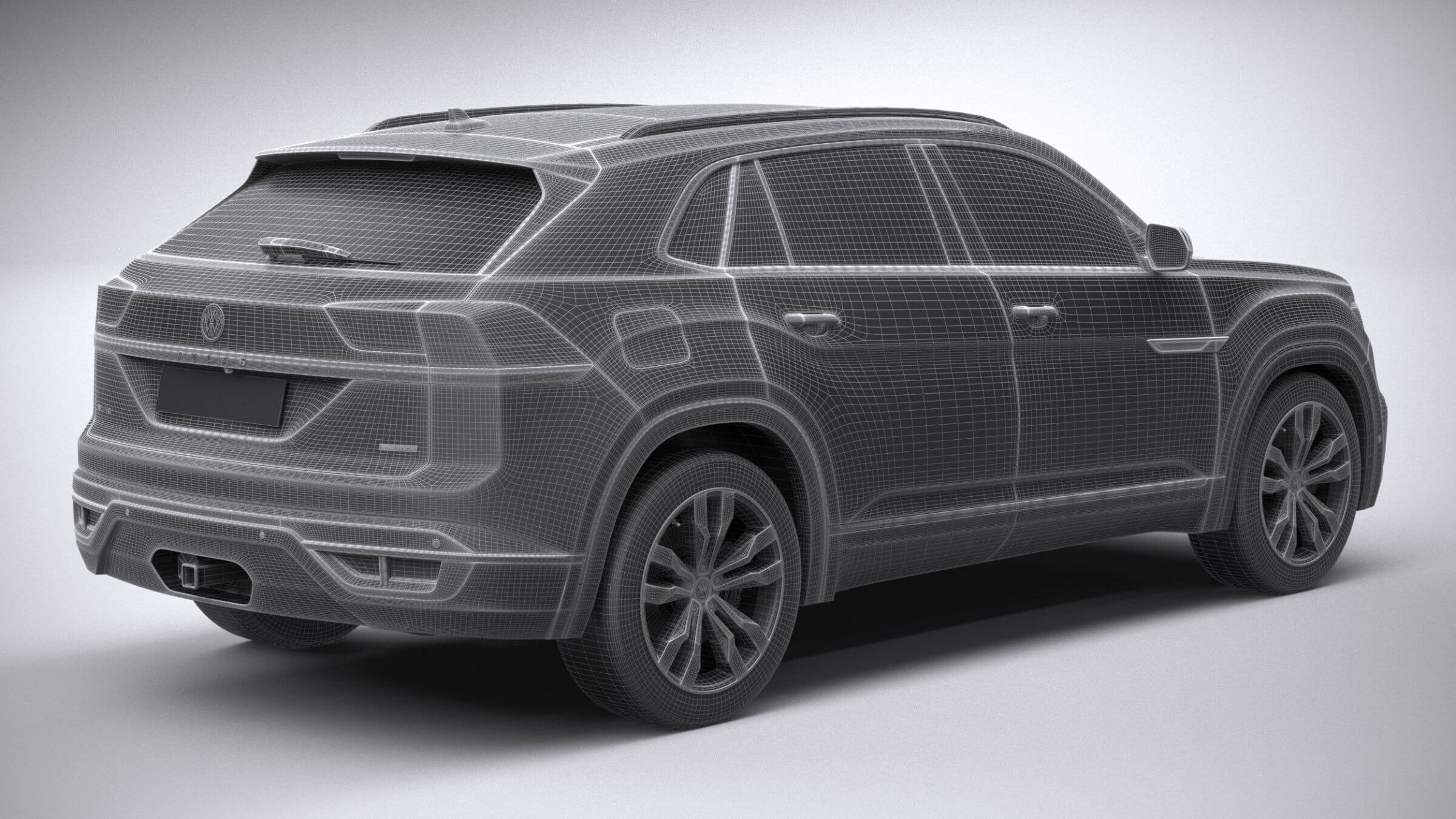 Volkswagen Atlas Cross Sport R-Line 2021 3D Model by SQUIR