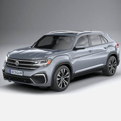 Volkswagen Atlas Cross Sport R-Line 2021 3D Model by SQUIR
