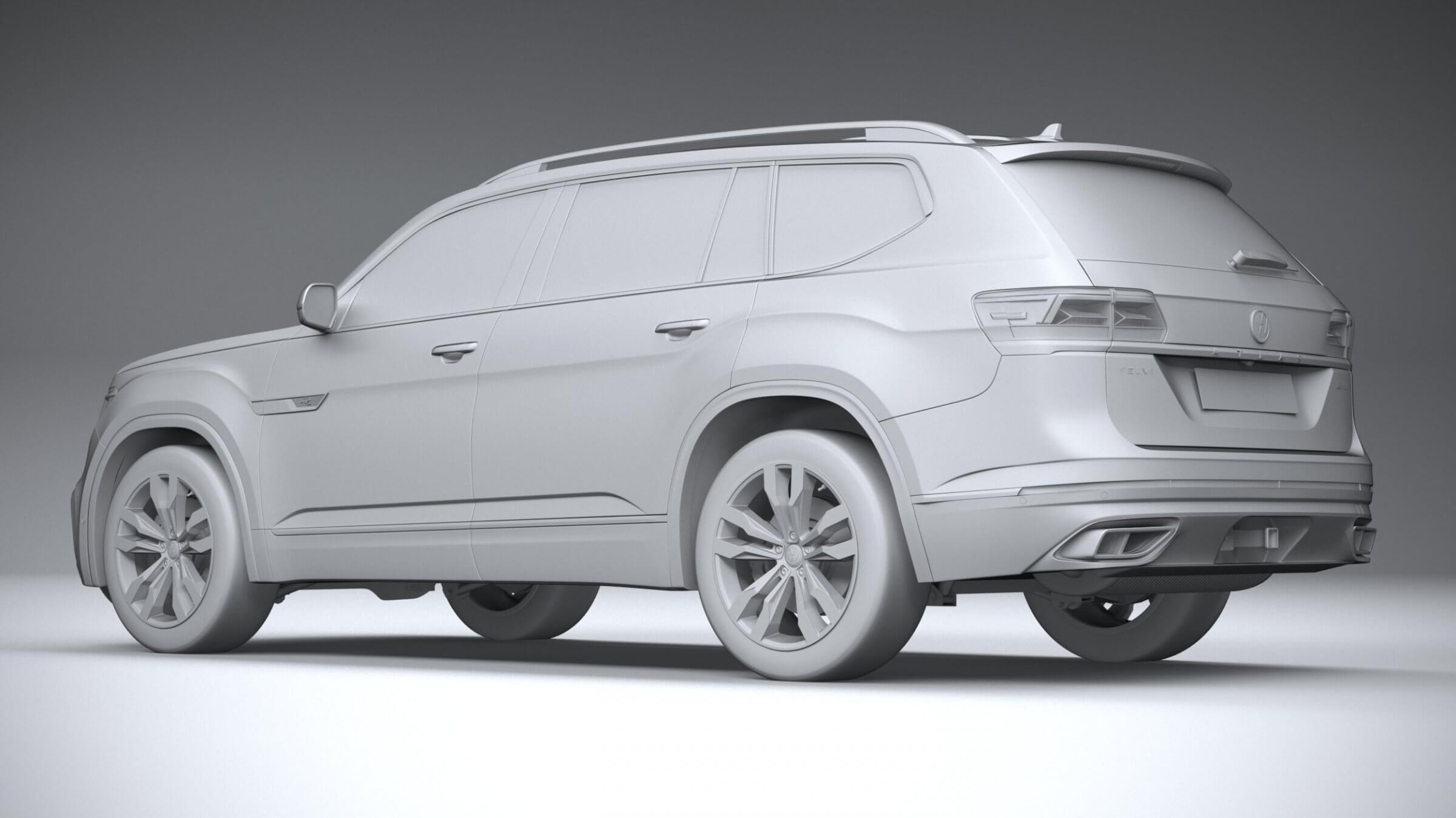 Volkswagen Atlas R-line 2021 3D Model by SQUIR