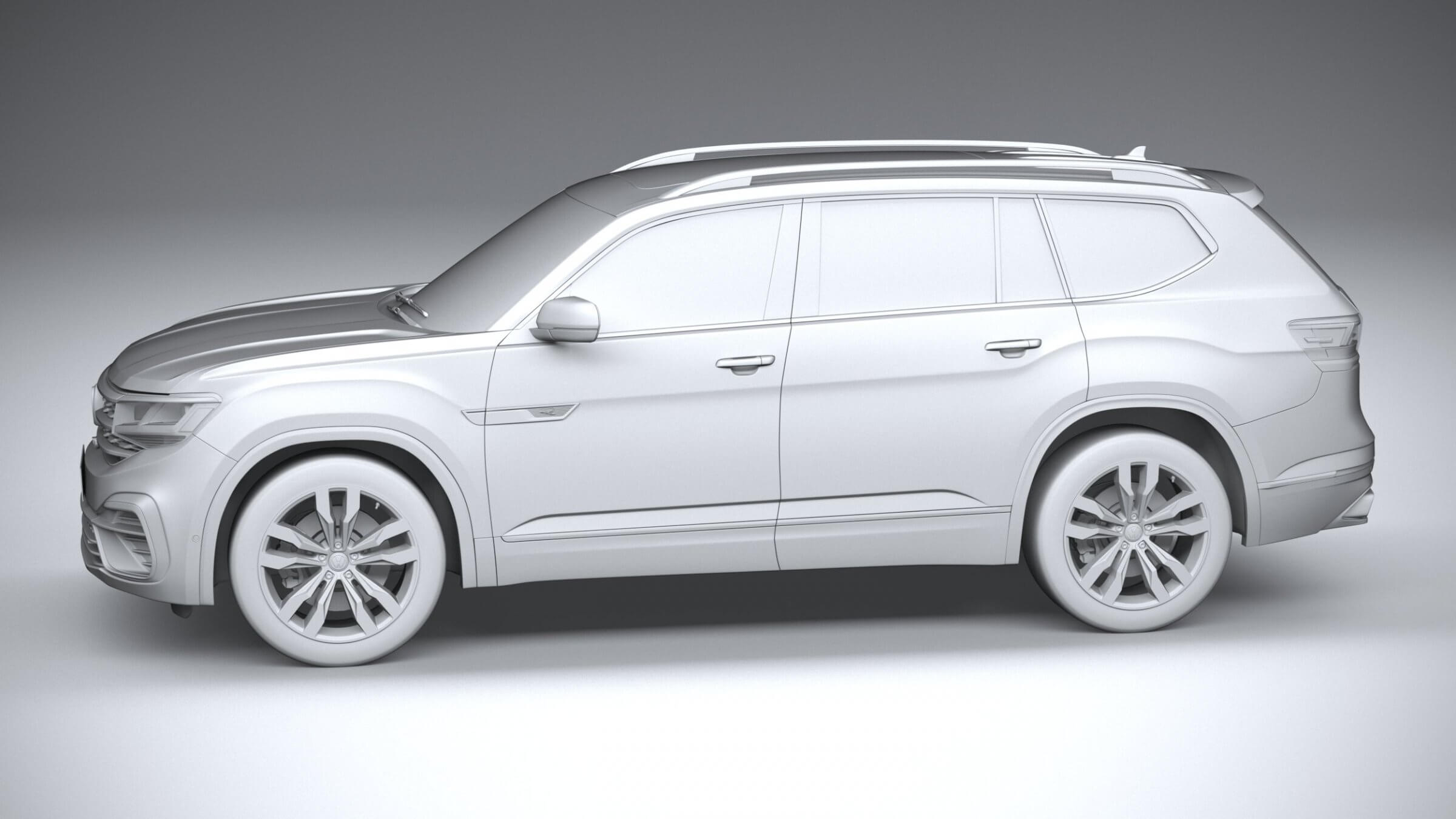 Volkswagen Atlas R-line 2021 3D Model by SQUIR