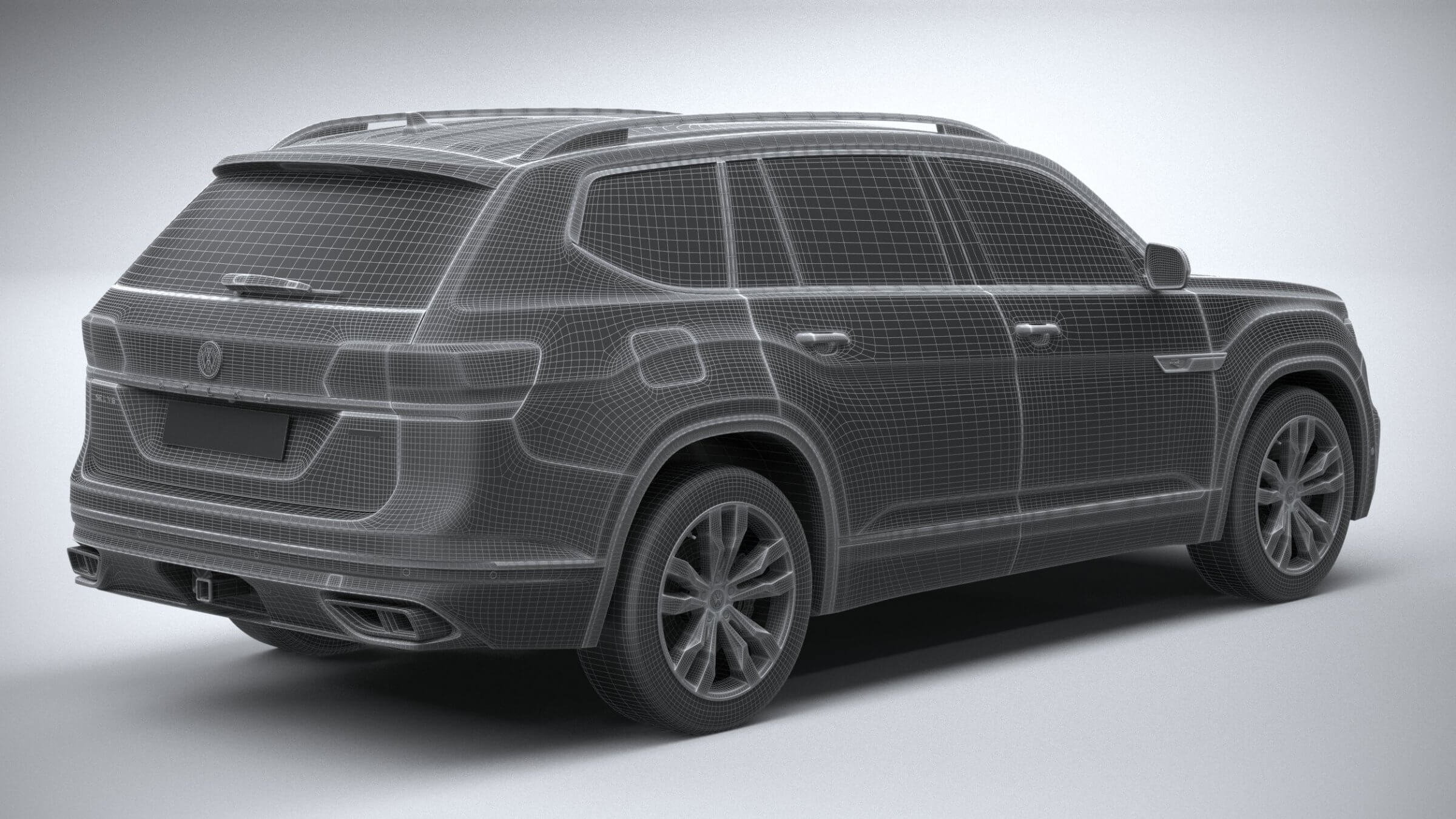 Volkswagen Atlas R-line 2021 3D Model by SQUIR