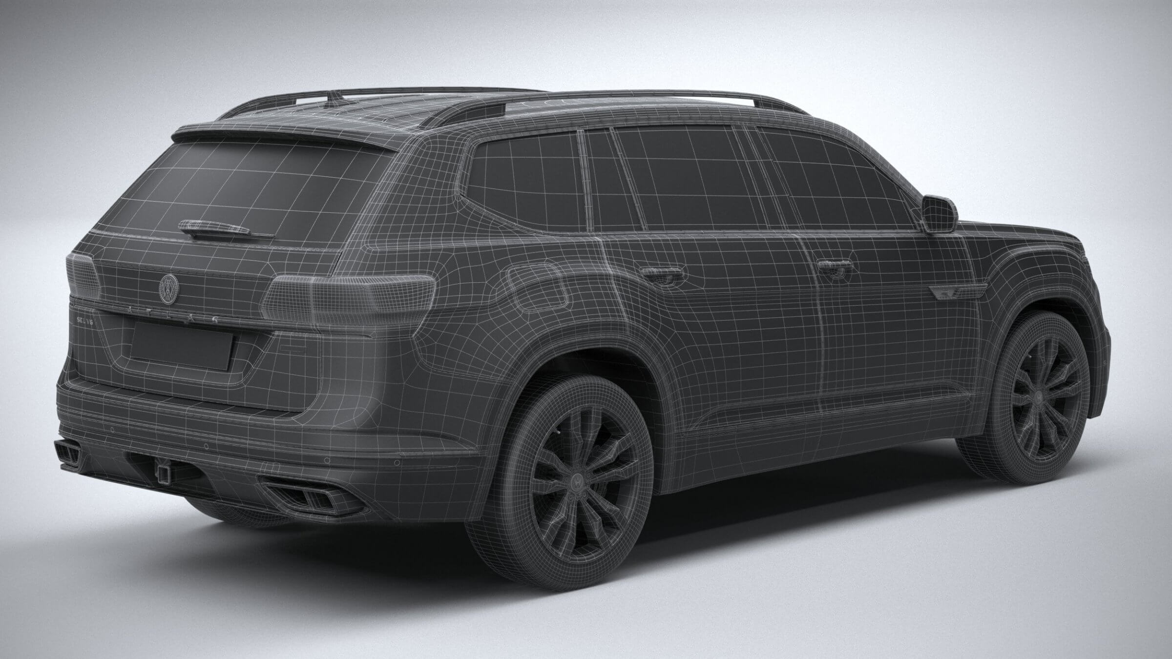 Volkswagen Atlas R-line 2021 3D Model by SQUIR