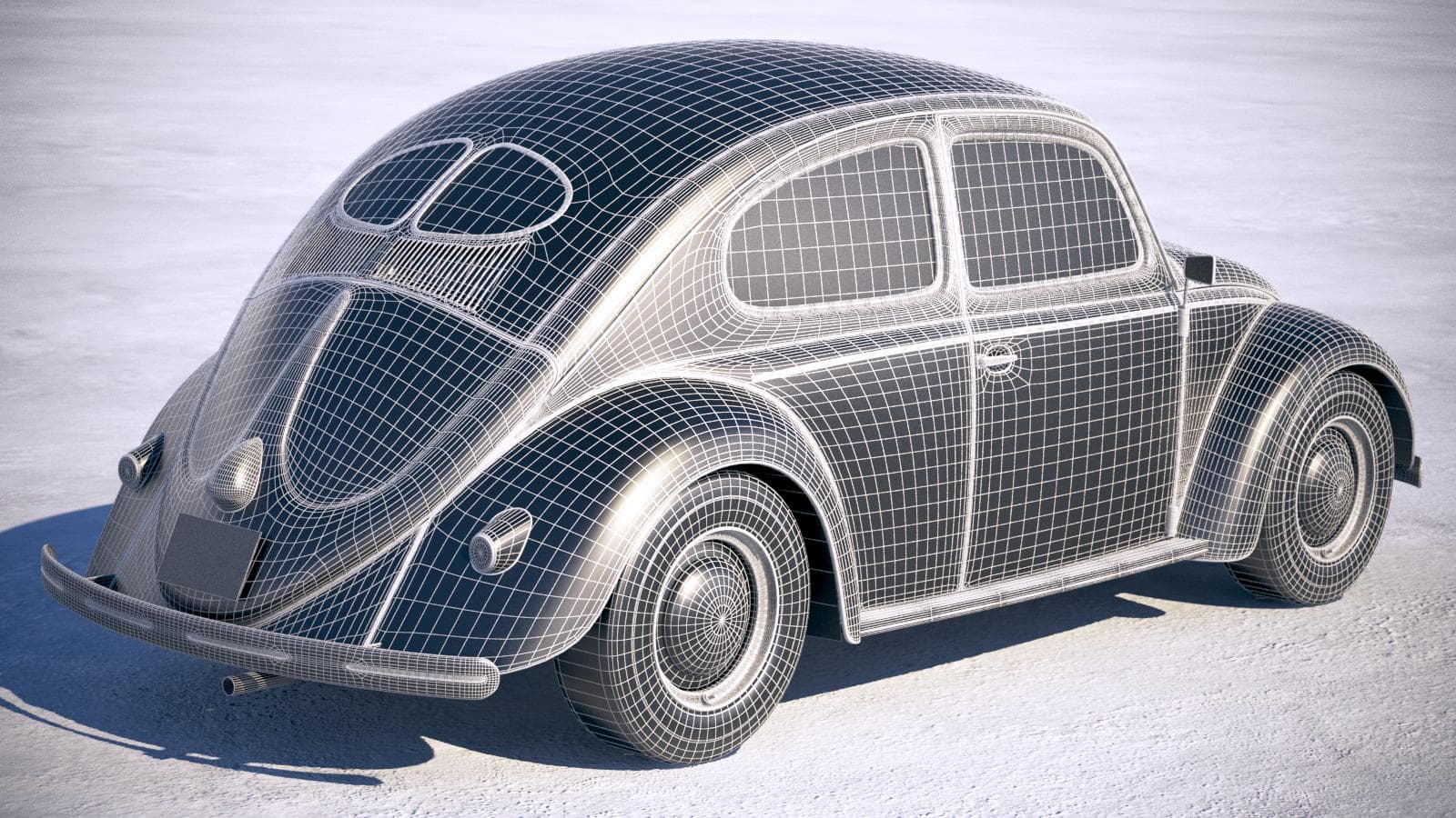 Volkswagen Beetle 1950 - 3D Model by SQUIR