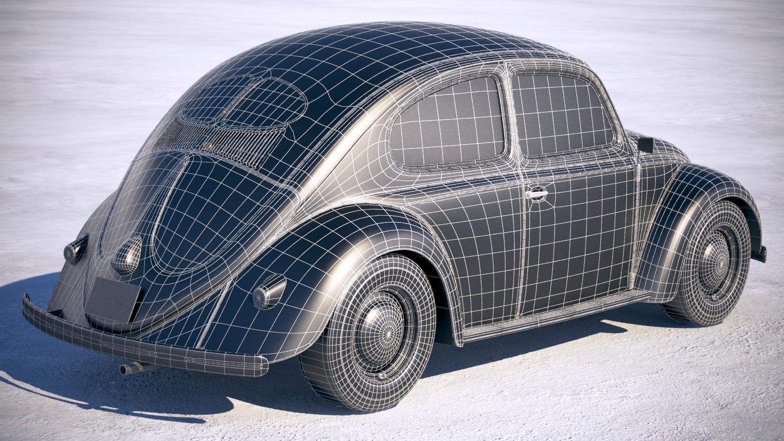 Volkswagen Beetle 1950 - 3D Model by SQUIR