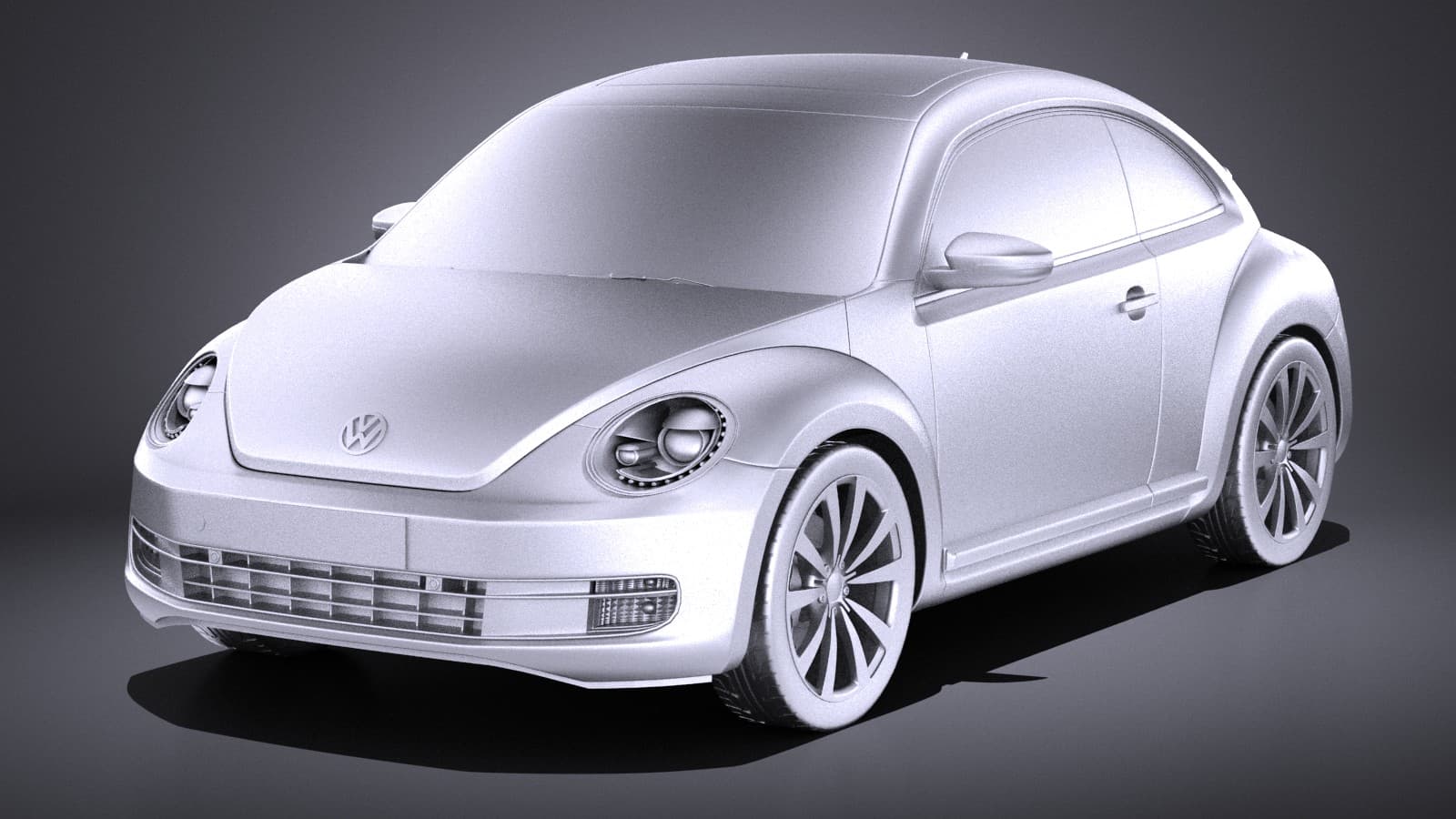Volkswagen Beetle 2012-2015 (V-Ray) 3D Model by SQUIR