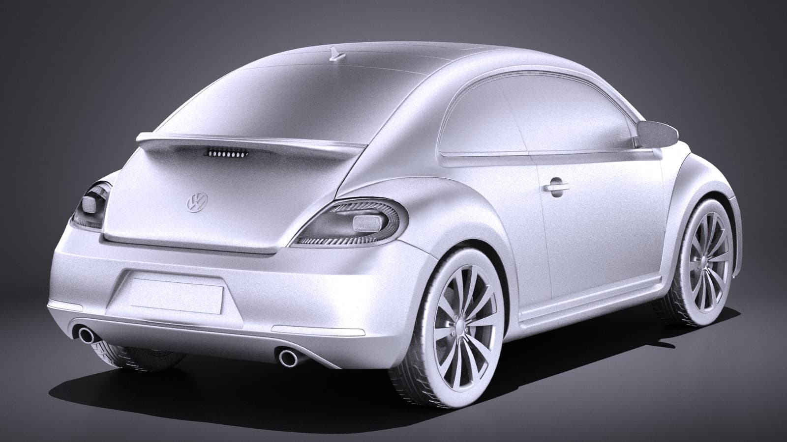 Volkswagen Beetle 2012-2015 (V-Ray) 3D Model by SQUIR