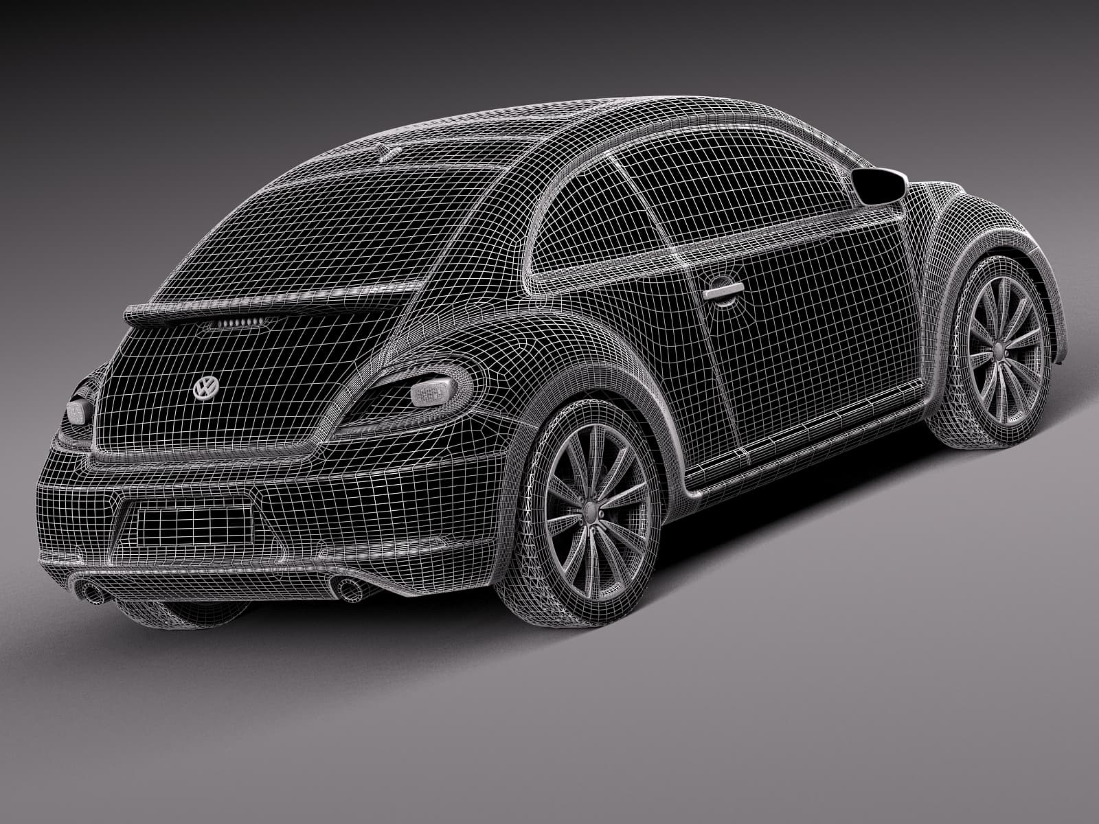 Volkswagen Beetle 2012-2015 3D Model by SQUIR