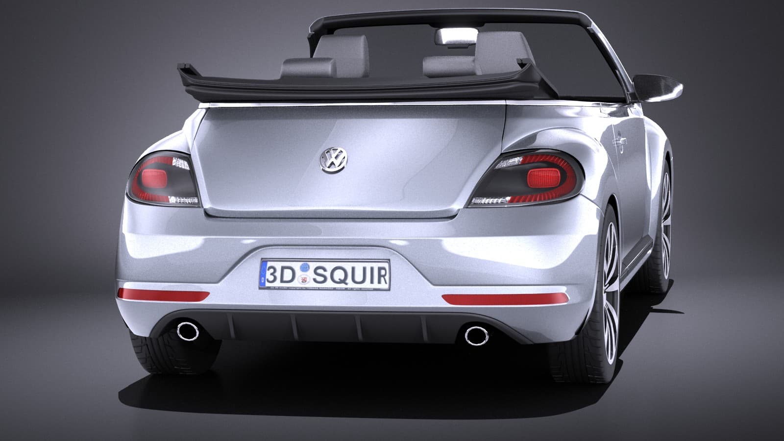 Volkswagen Beetle Convertible R-line 2015 (V-Ray) 3D Model by SQUIR