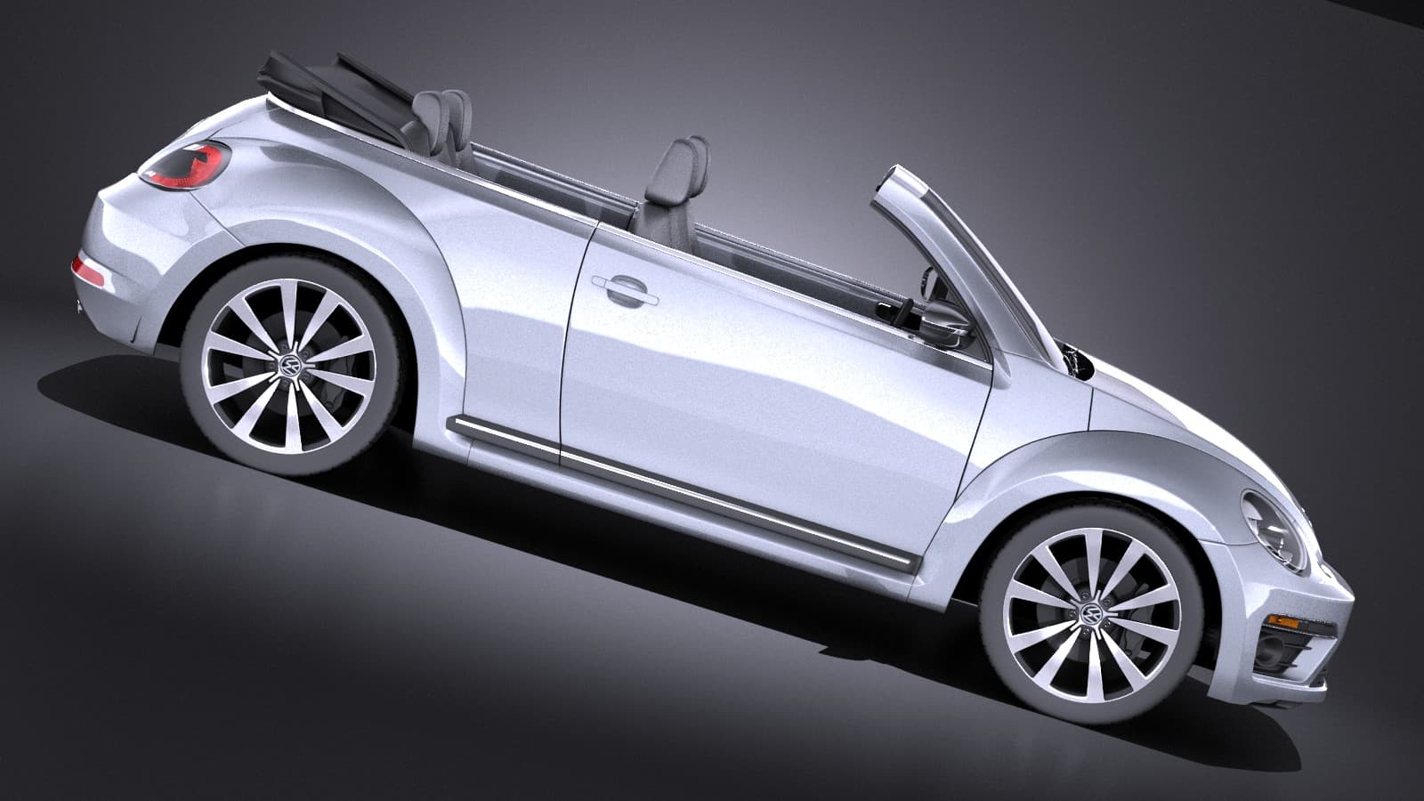 Volkswagen Beetle Convertible R-line 2015 (V-Ray) 3D Model by SQUIR