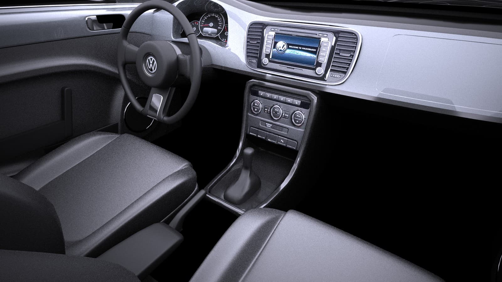 Volkswagen Beetle Convertible R-line 2015 (V-Ray) 3D Model by SQUIR