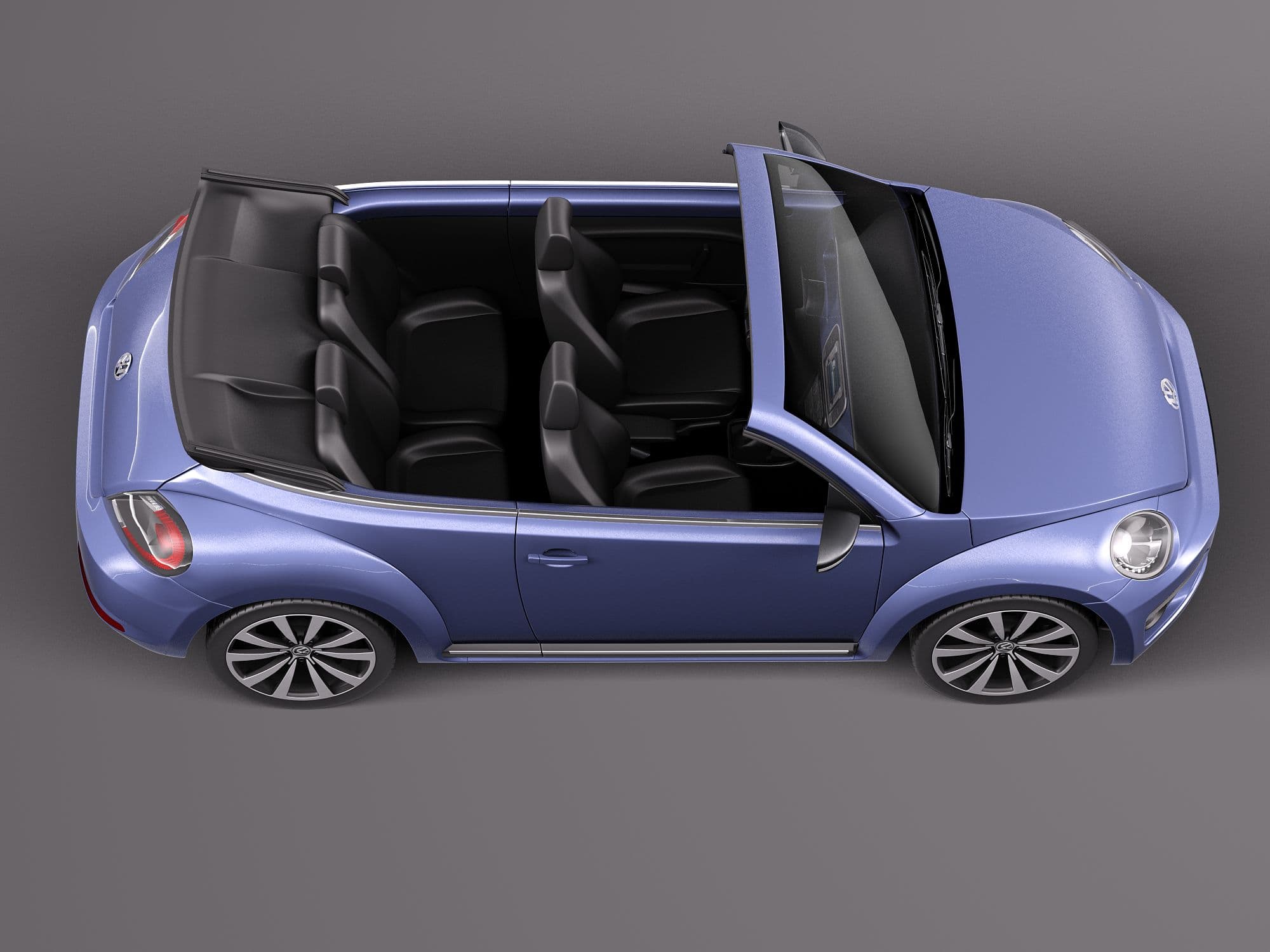 Volkswagen Beetle Convertible R-line 2015 3D Model by SQUIR