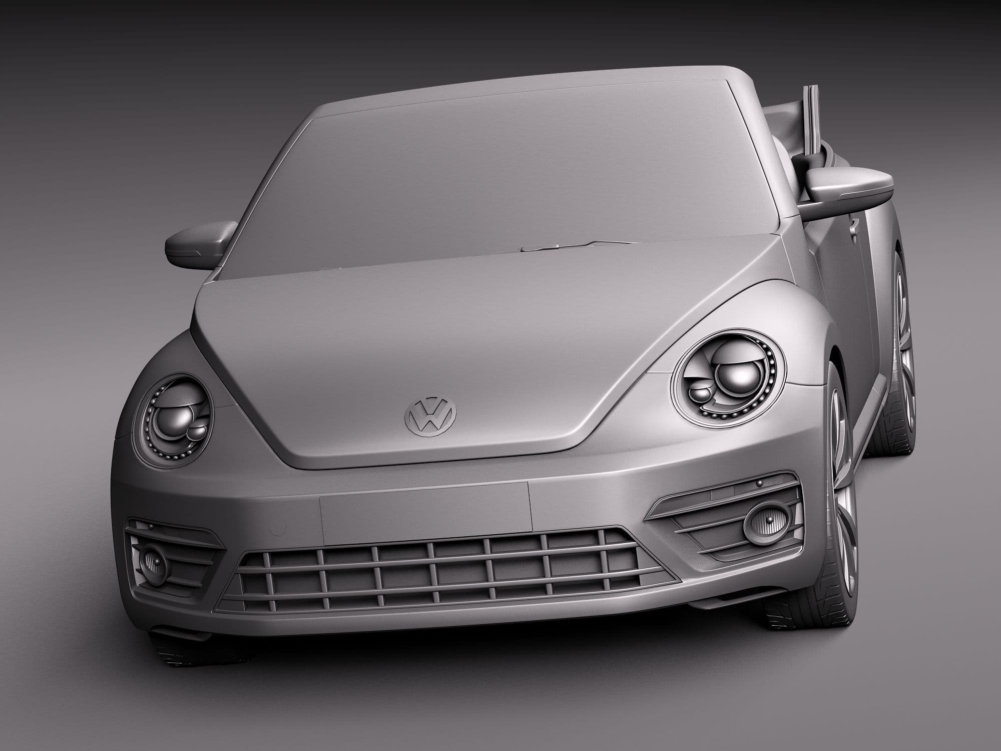 Volkswagen Beetle Convertible R-line 2015 3D Model by SQUIR