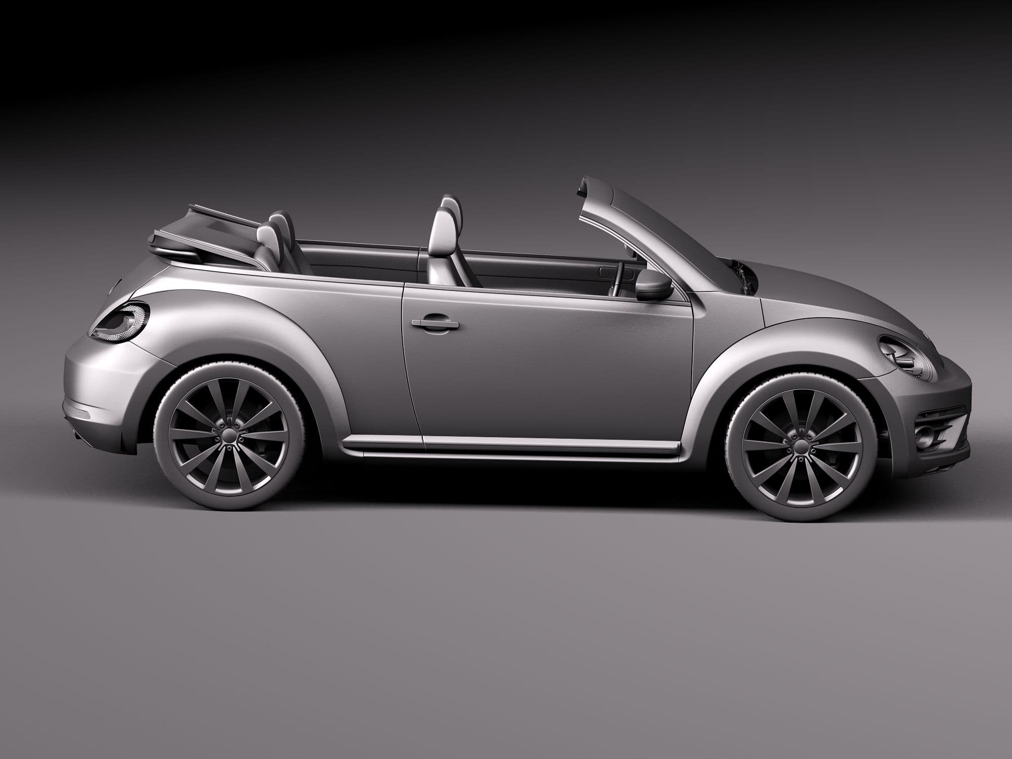 Volkswagen Beetle Convertible R-line 2015 3D Model by SQUIR