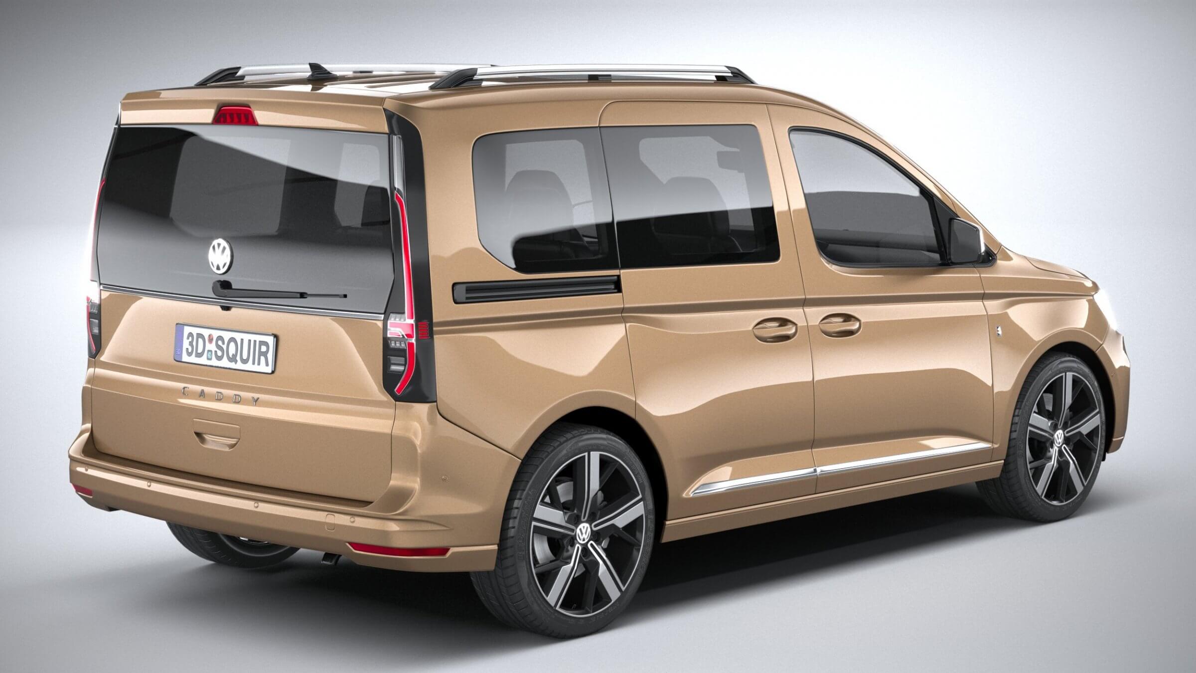 Volkswagen Caddy 2021 - 3D Model by SQUIR