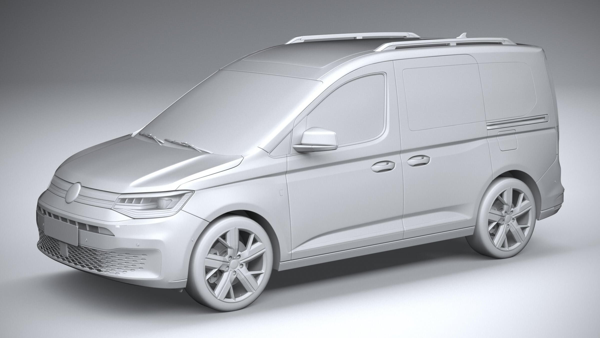 Volkswagen Caddy 2021 - 3D Model by SQUIR