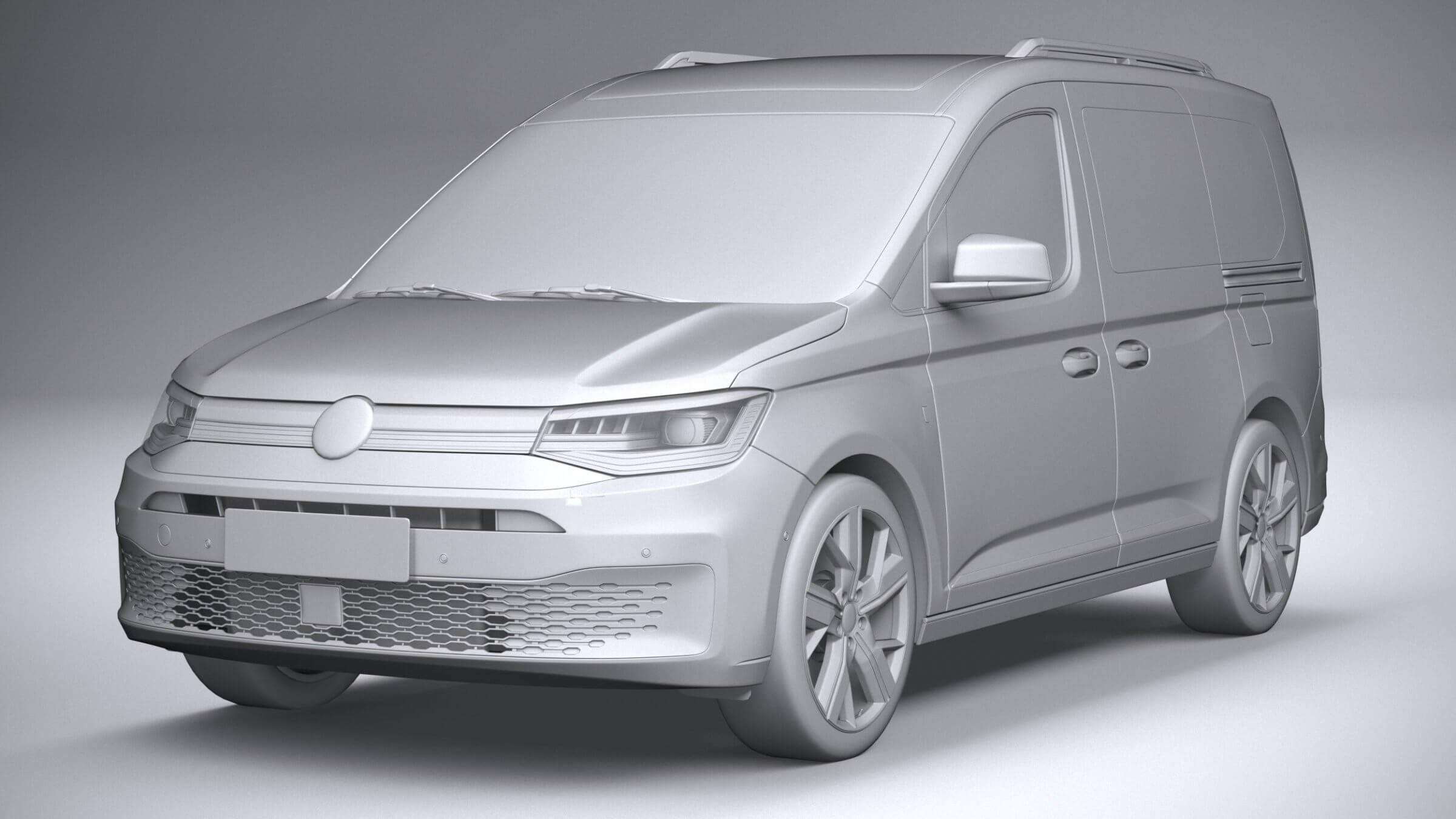 Volkswagen Caddy 2021 - 3D Model by SQUIR