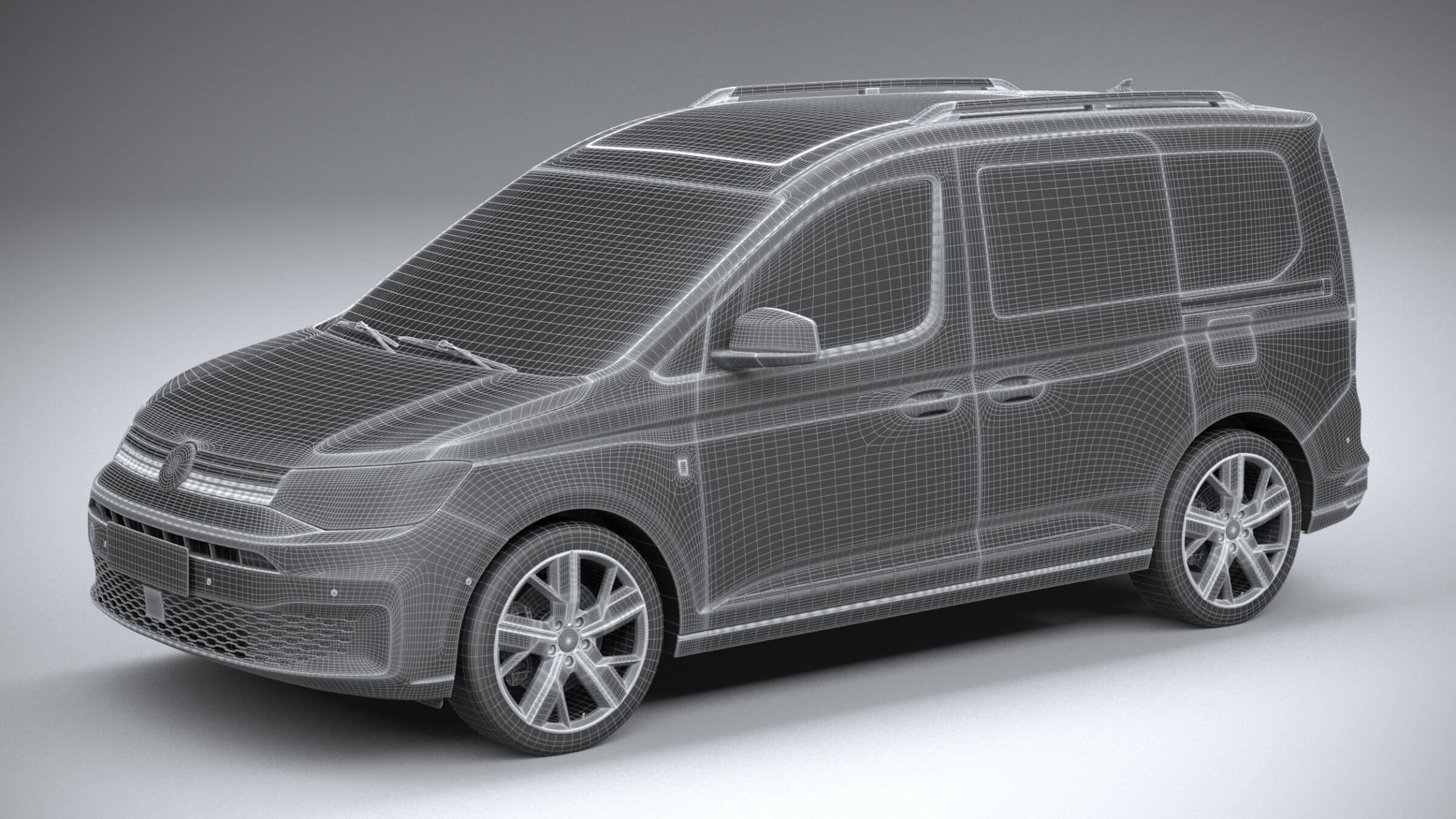 Volkswagen Caddy 2021 - 3D Model by SQUIR