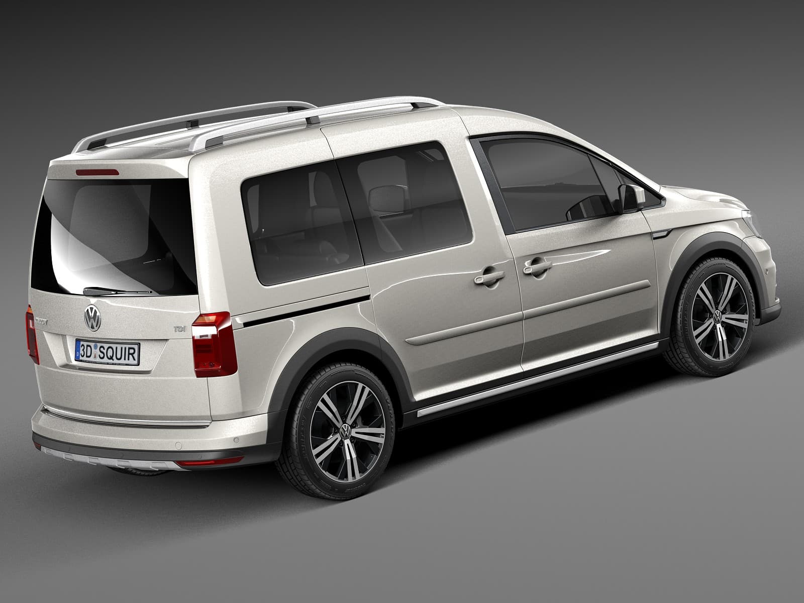 Volkswagen Caddy Allroad 2016 - 3D Model by SQUIR