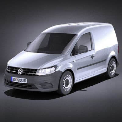 Volkswagen Caddy Cargo Van 2018 (V-Ray) 3D Model by SQUIR