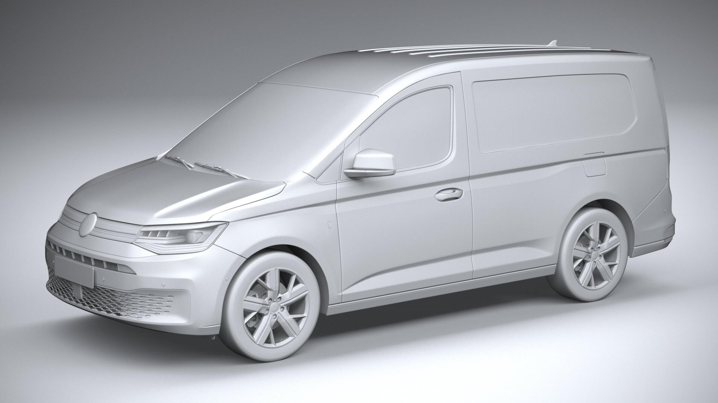 Volkswagen Caddy Commerce Pro Van 2022 - 3D Model by SQUIR