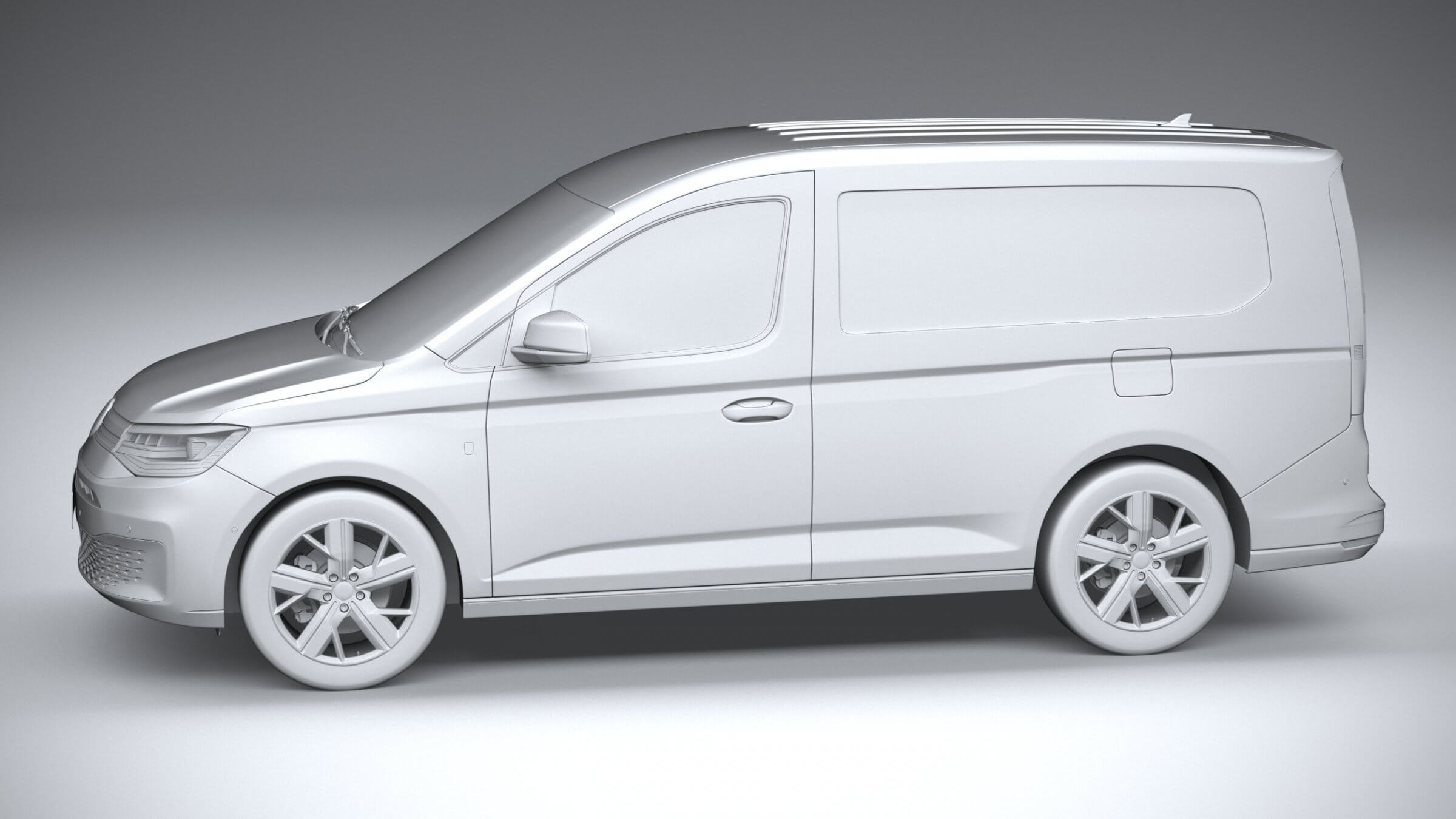 Volkswagen Caddy Commerce Pro Van 2022 - 3D Model by SQUIR