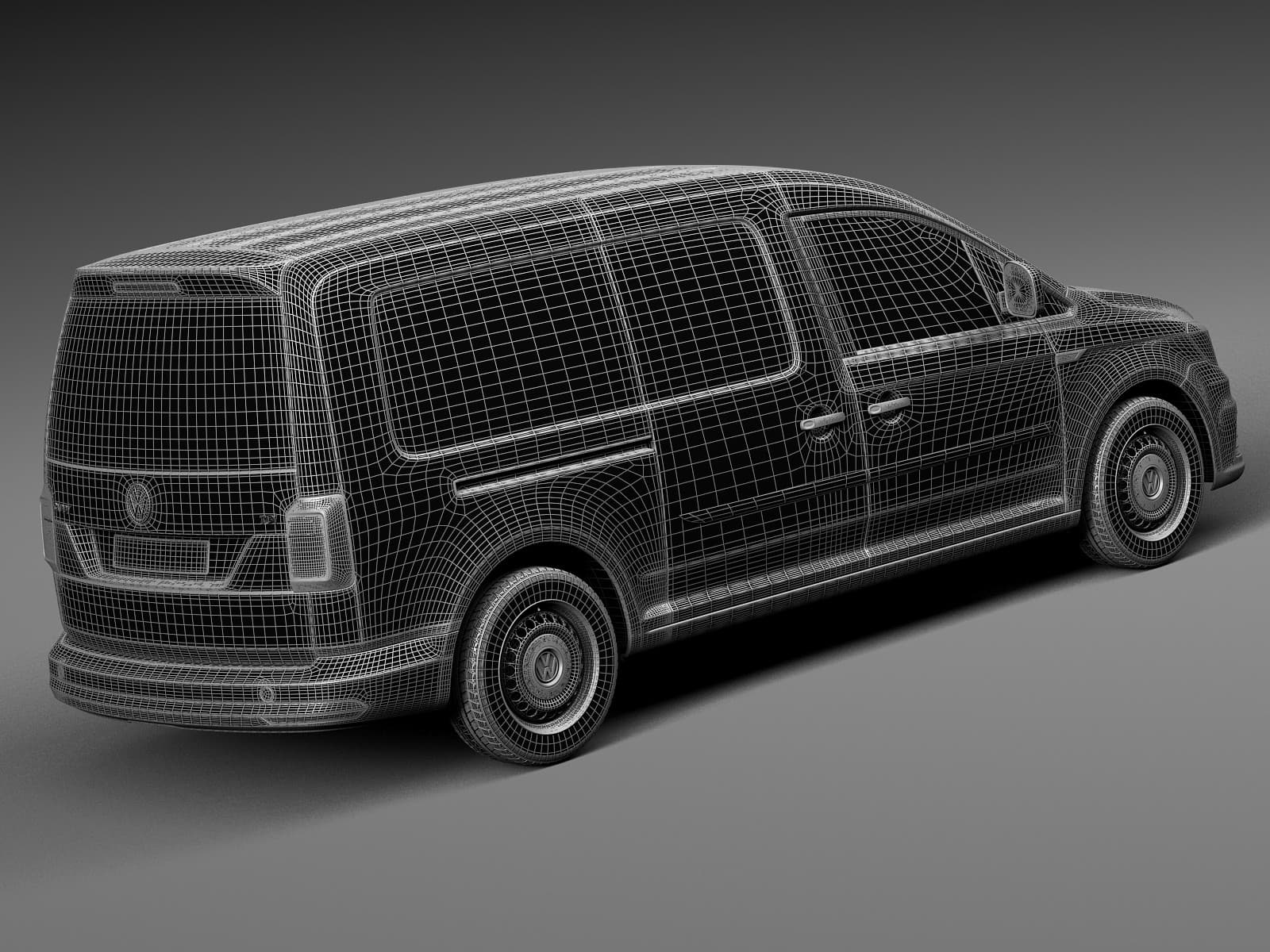 Volkswagen Caddy Maxi 2016 - 3D Model by SQUIR