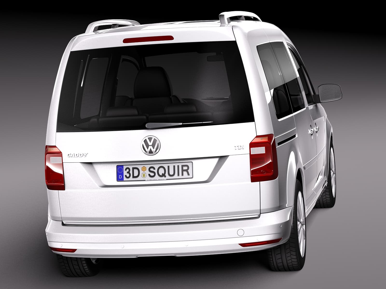 Volkswagen Caddy Passenger 2016 - 3D Model by SQUIR