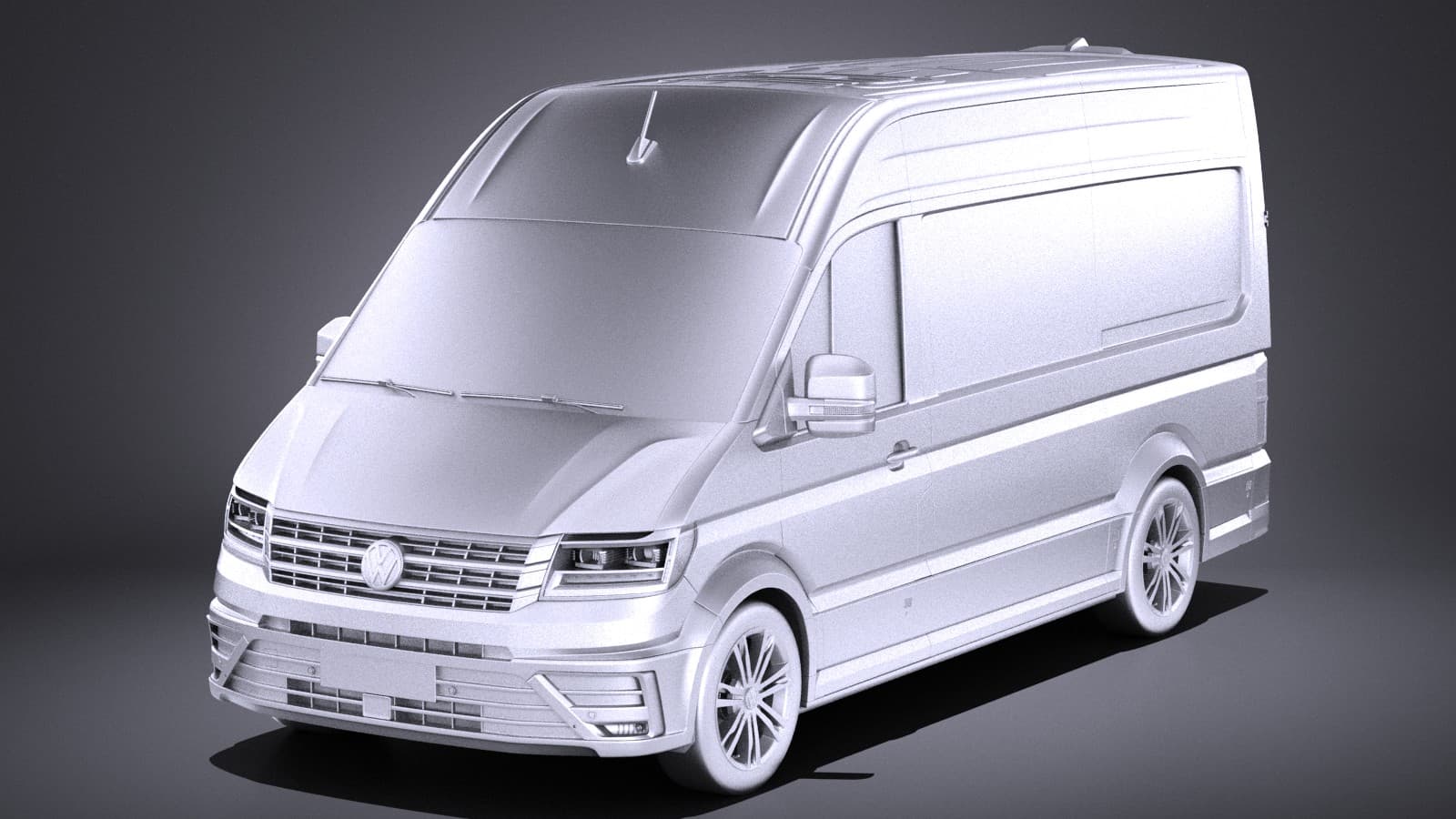 Volkswagen Crafter 2018 (V-Ray) 3D Model by SQUIR