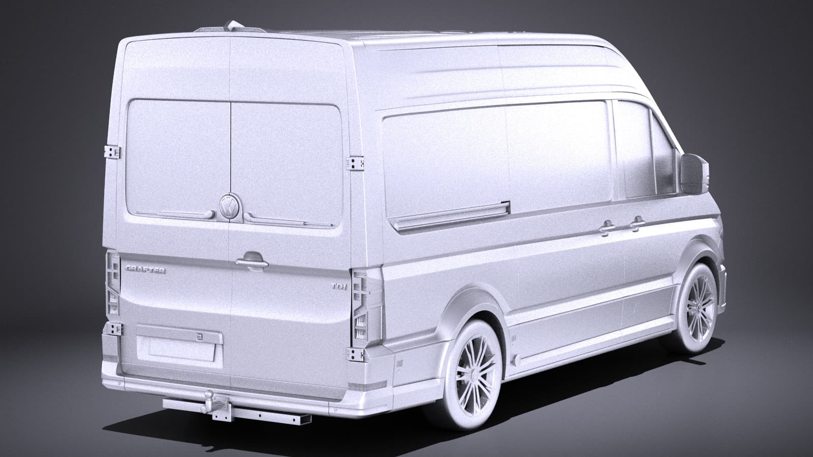 Volkswagen Crafter 2018 (V-Ray) 3D Model by SQUIR