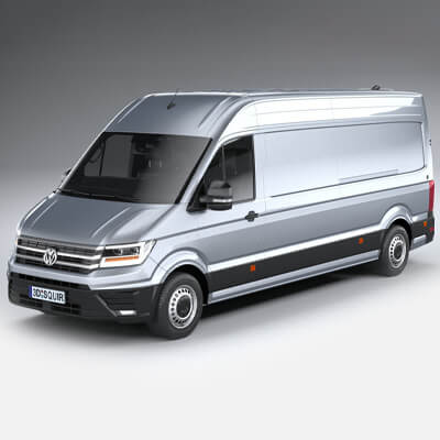 Volkswagen Crafter Long High Roof 2019 - 3D Model by SQUIR