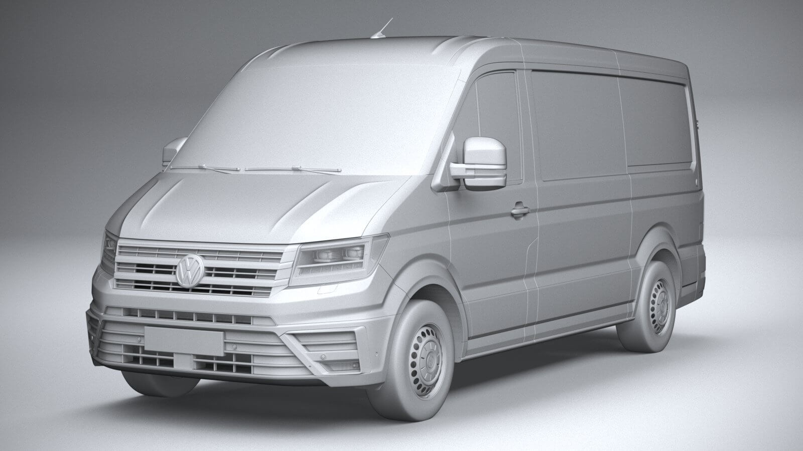Volkswagen Crafter Medium Low Roof 2019 - 3D Model by SQUIR