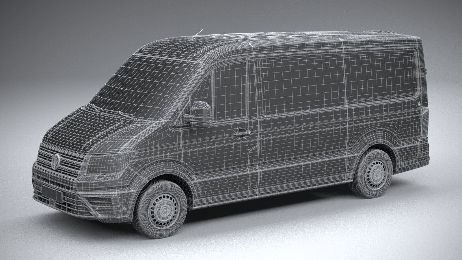 Volkswagen Crafter Medium Low Roof 2019 - 3D Model by SQUIR