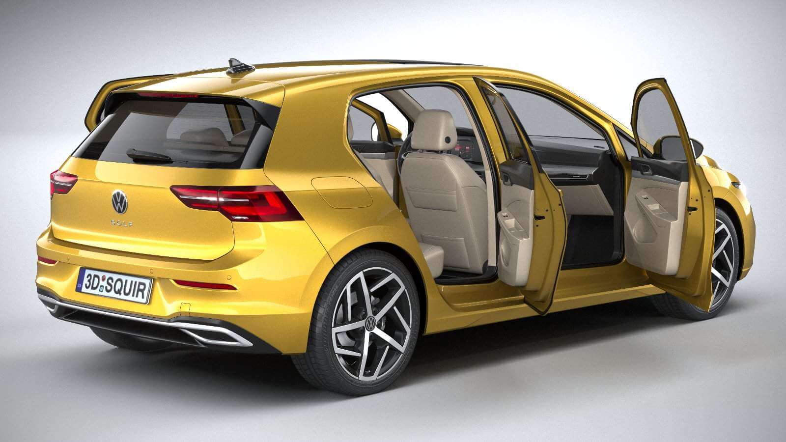 Volkswagen Golf 5 Door 2020 - 3D Model by SQUIR