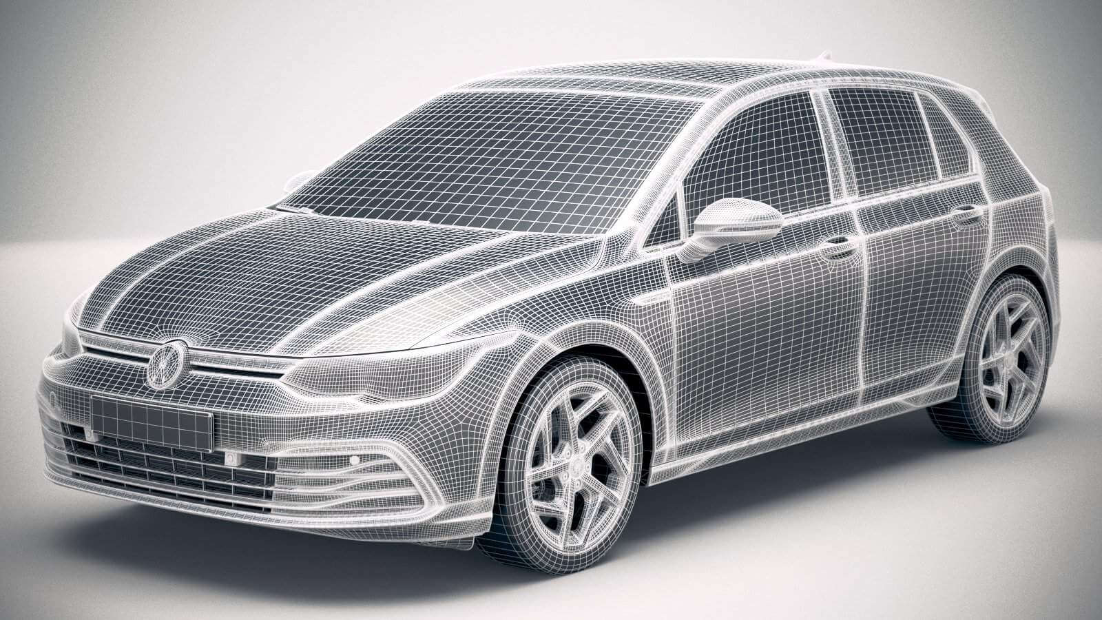 Volkswagen Golf 5 Door 2020 - 3D Model by SQUIR