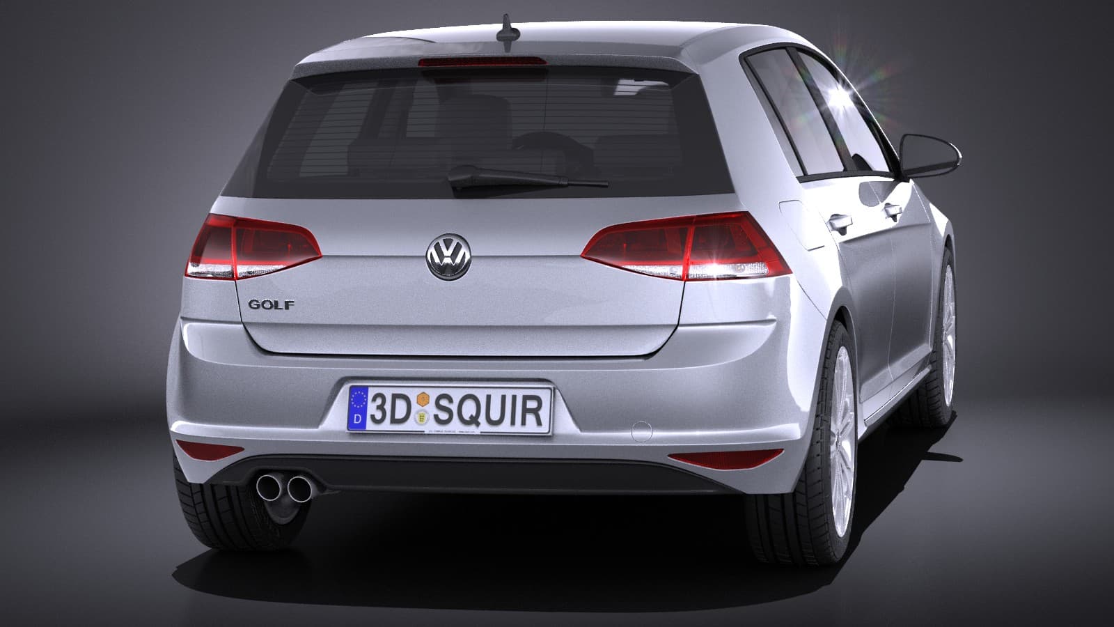Volkswagen Golf 7 2016 5-Door 3D Model by SQUIR