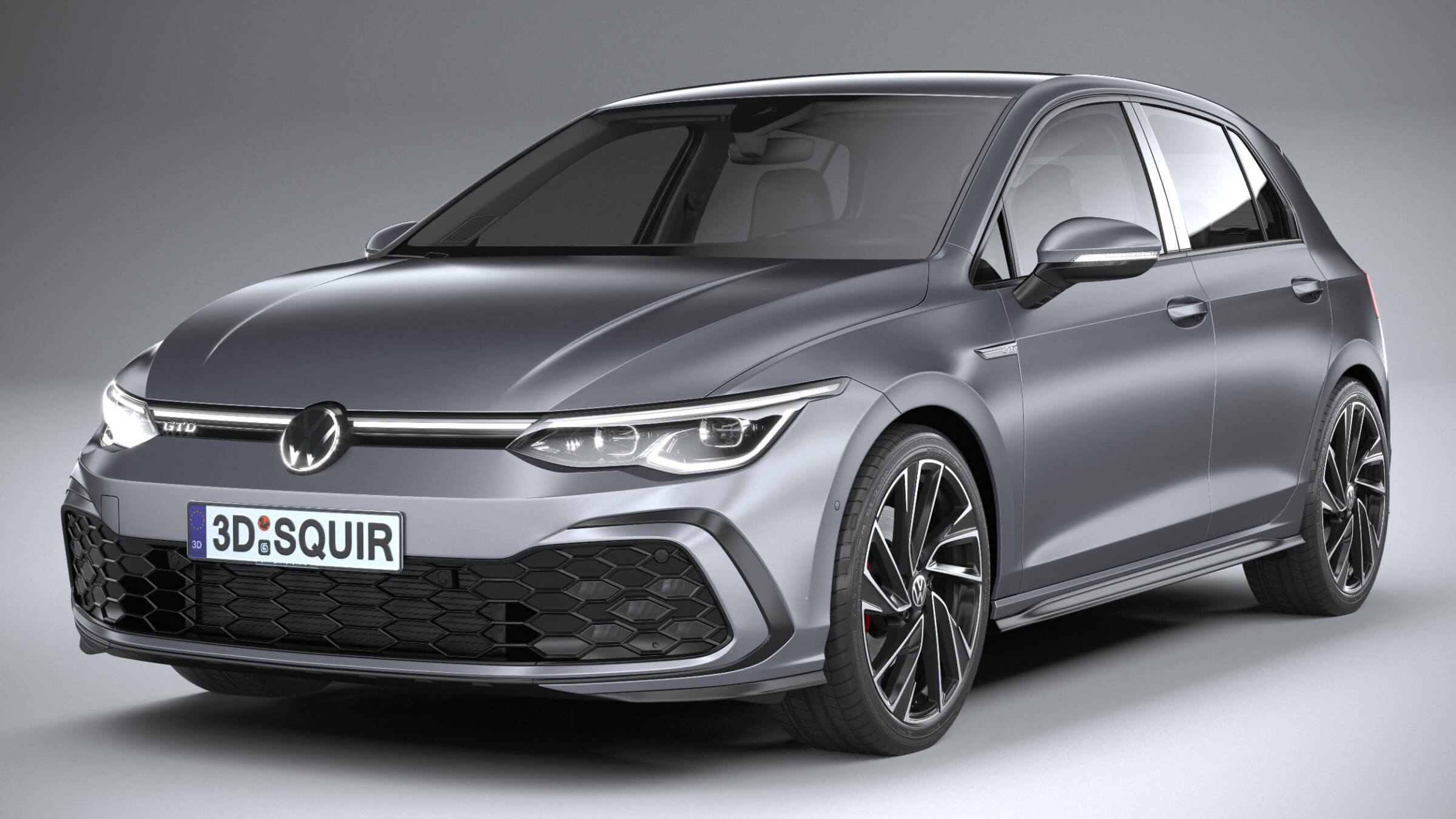 Volkswagen Golf GTD 5-door 2020 3D Model by SQUIR